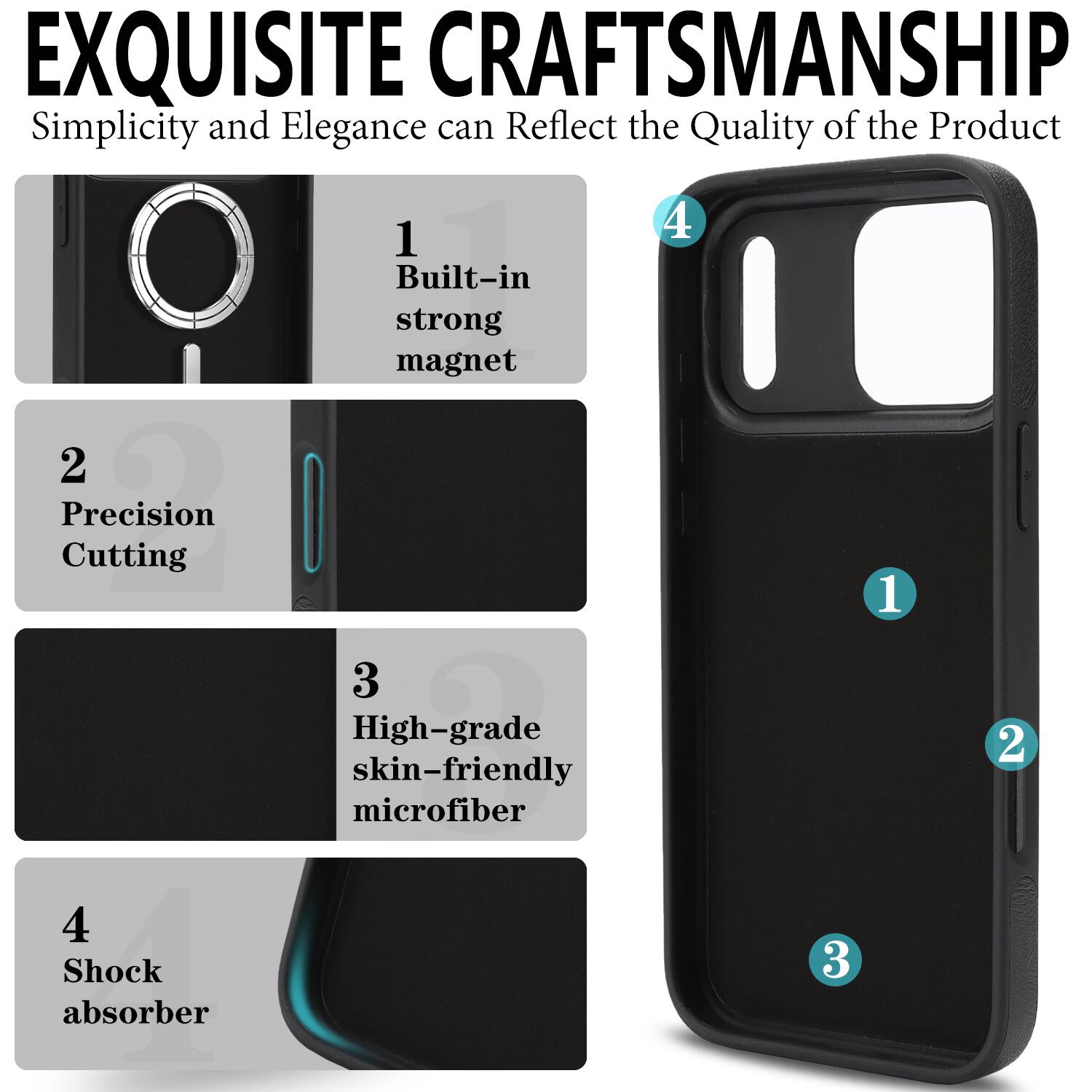 Dteck Magnetic Wallet Case for Apple iPhone 17 Pro Max,Mag Safe ...