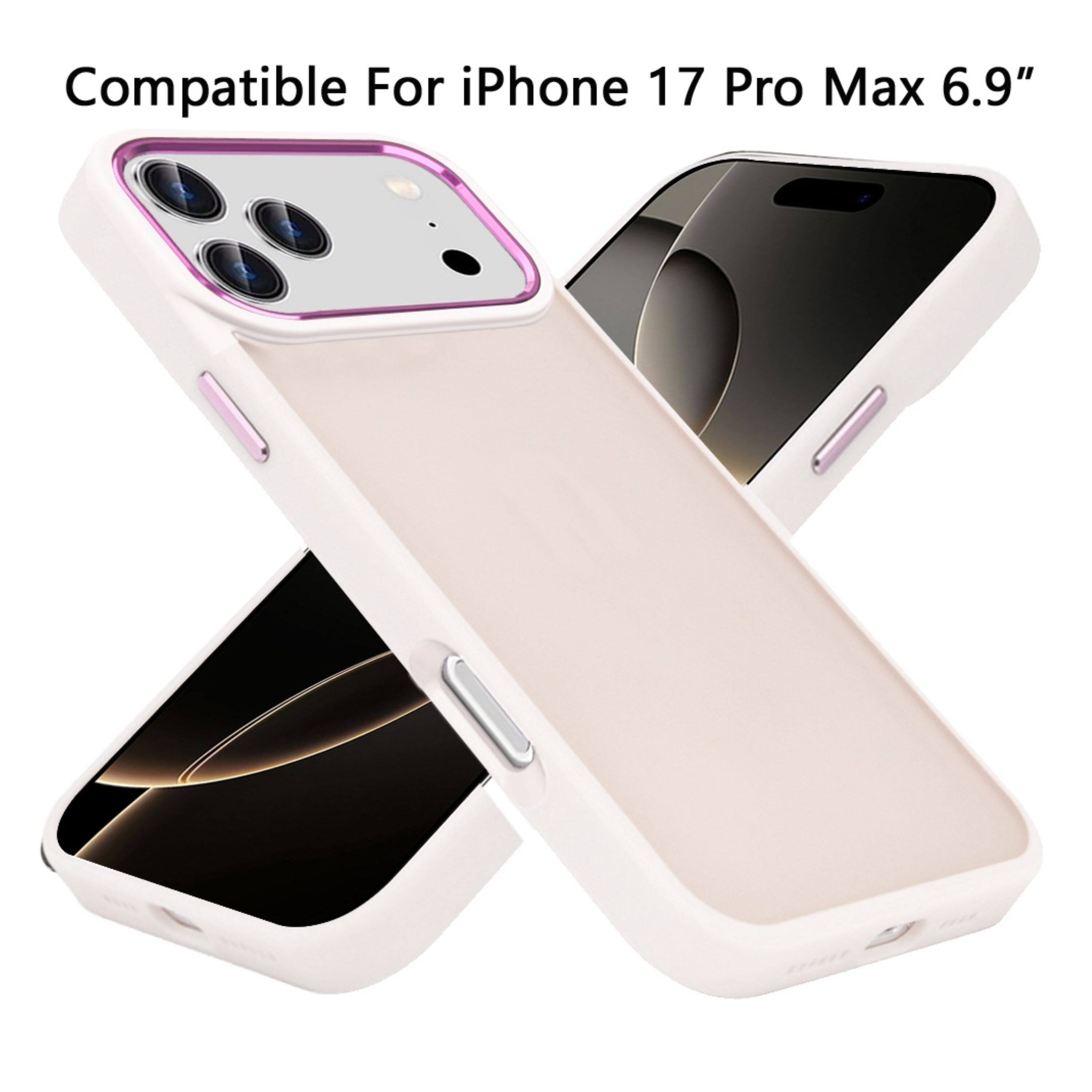Kitcheniva Smooth Thick Acrylic Metal Buttons Phone Case With Tempered ...