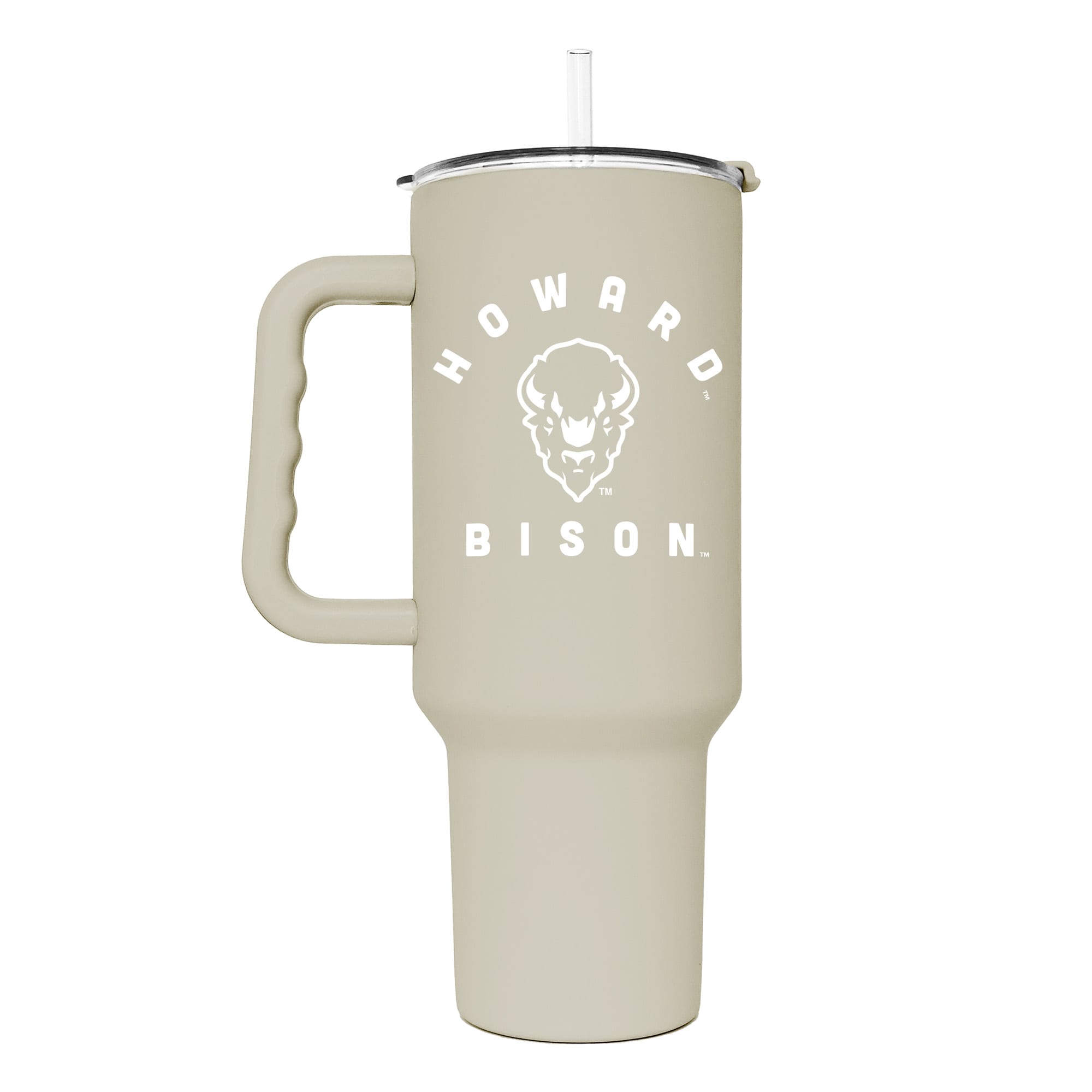 Logo Brands Howard Bison 40oz. Sand Soft Touch Tumbler Multicolor ...