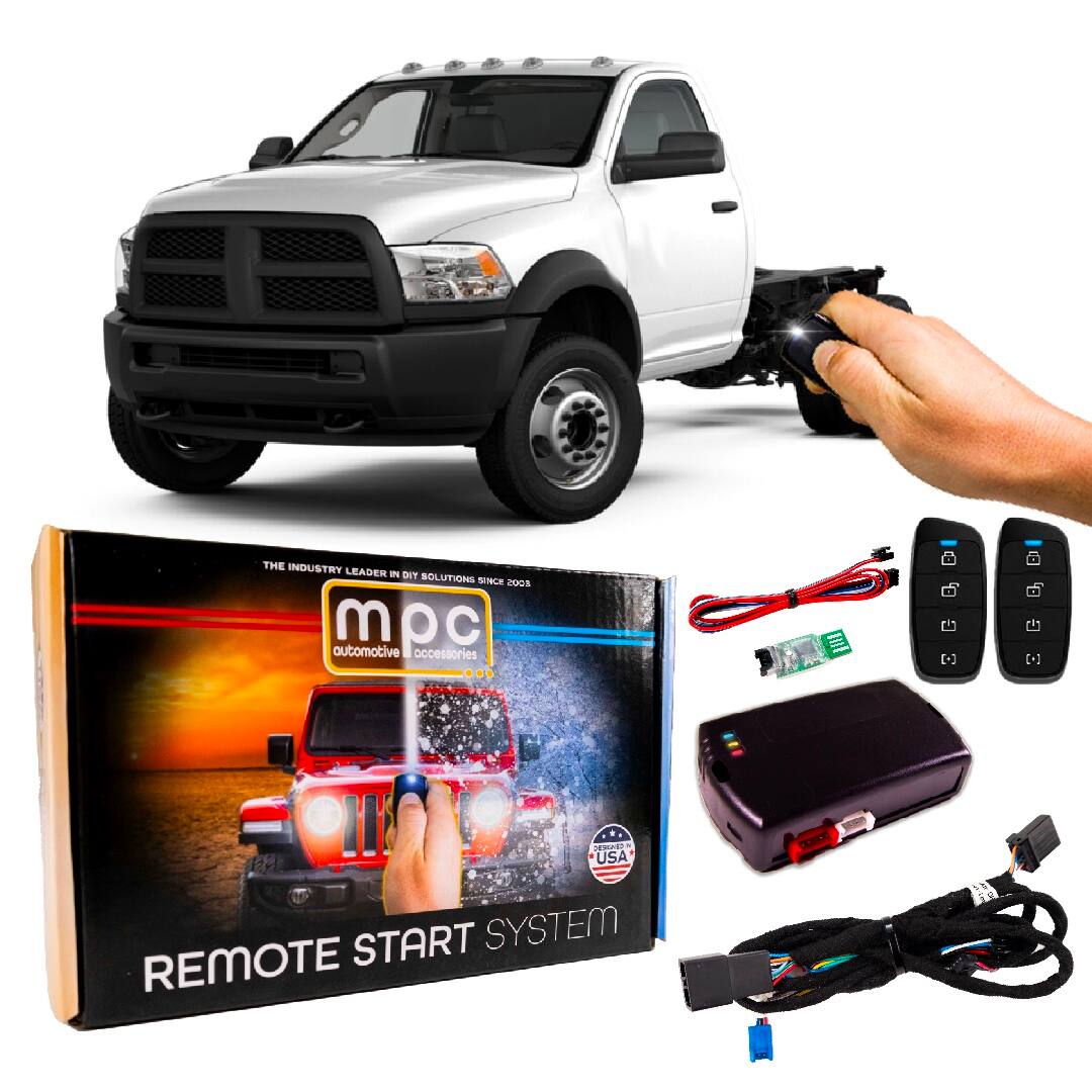 MPC 4 Button 2 Way Remote Starter For 2013 2017 RAM 4500 Plugin Push to ...