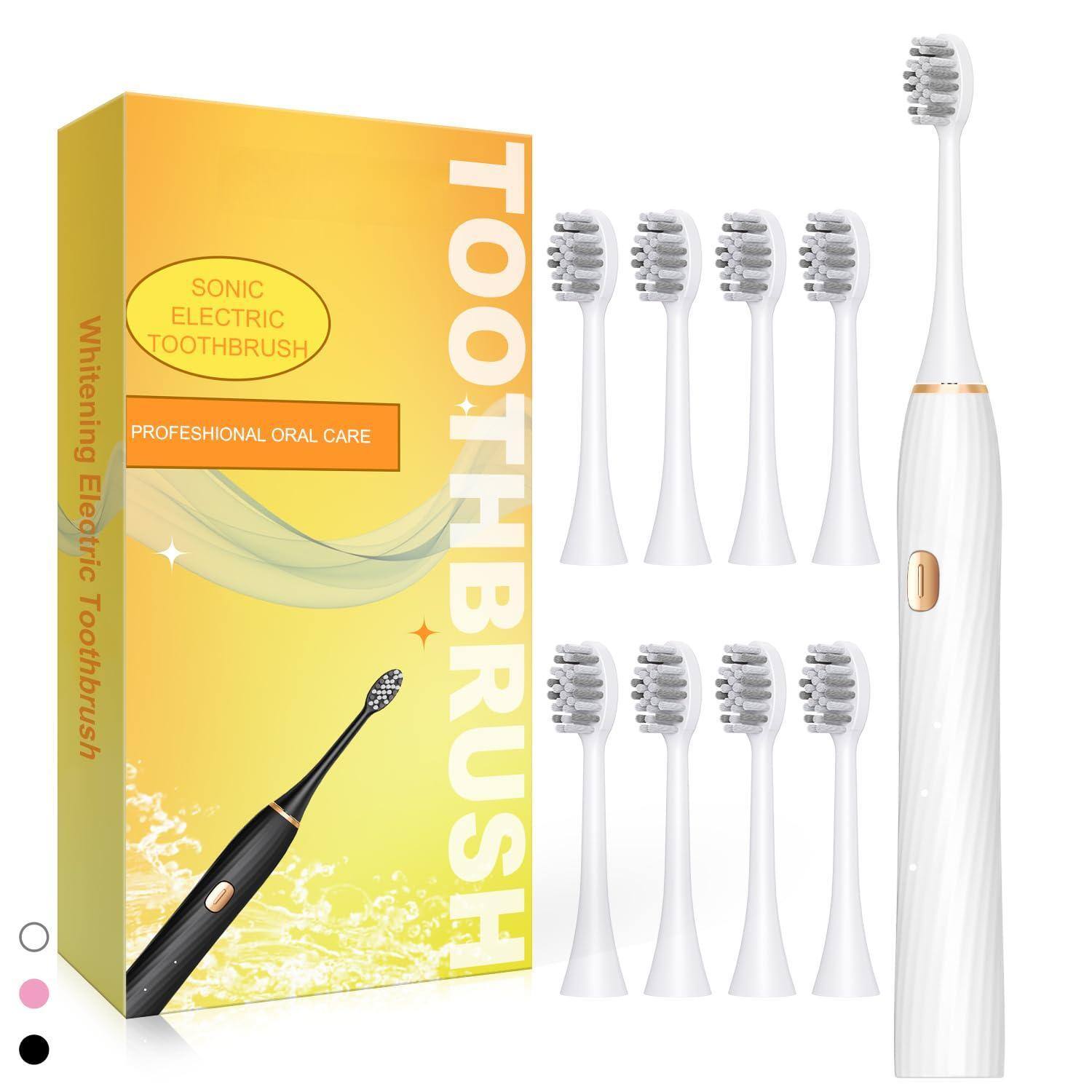 Cozy Serene Sonic Electric Toothbrush For Adults And Rechargeable With ...
