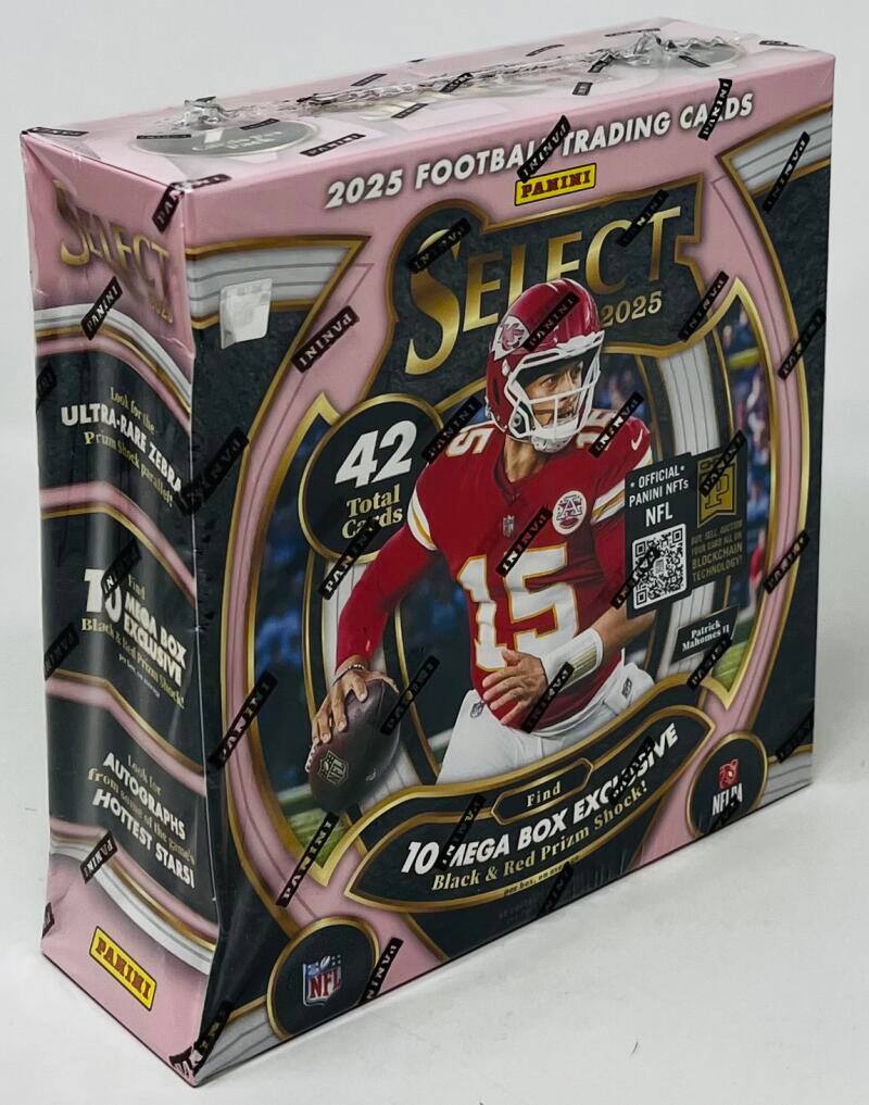 2025 Panini Select Football Mega Box (Black & Red Prizm Shock Parallels ...