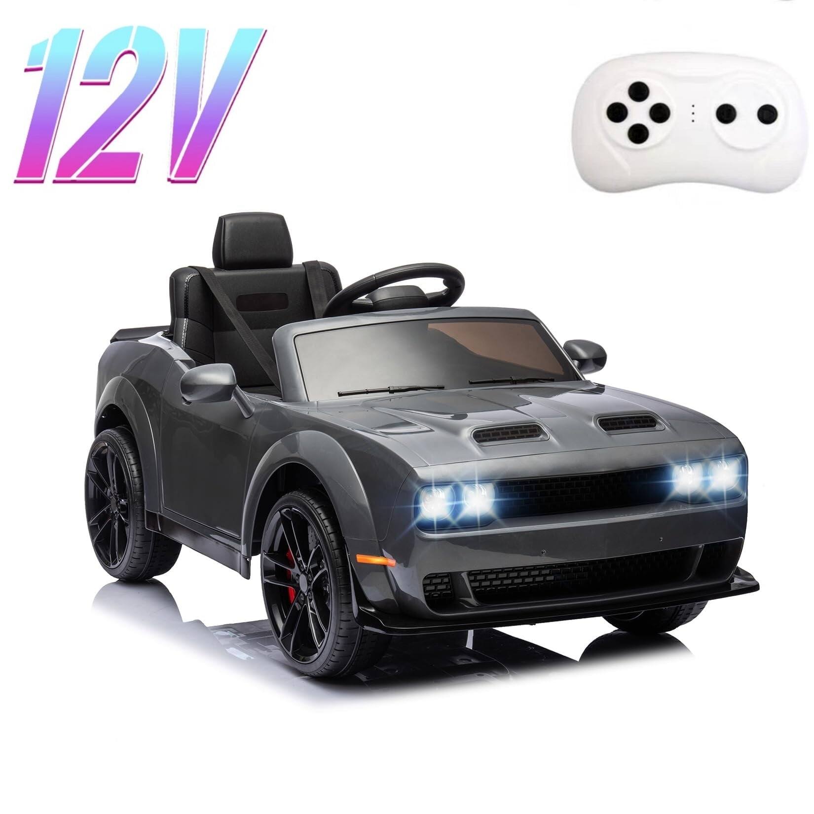 Acekool 12V Dodge Licensed Kids Electric Car, Remote Control, Bluetooth ...