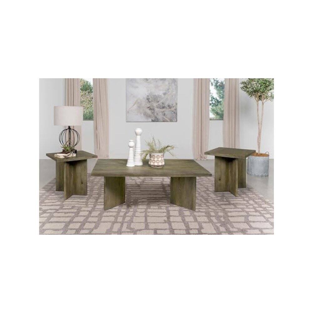 Coaster Co. of America Andando 3 piece Coffee and End Table Set Mango ...
