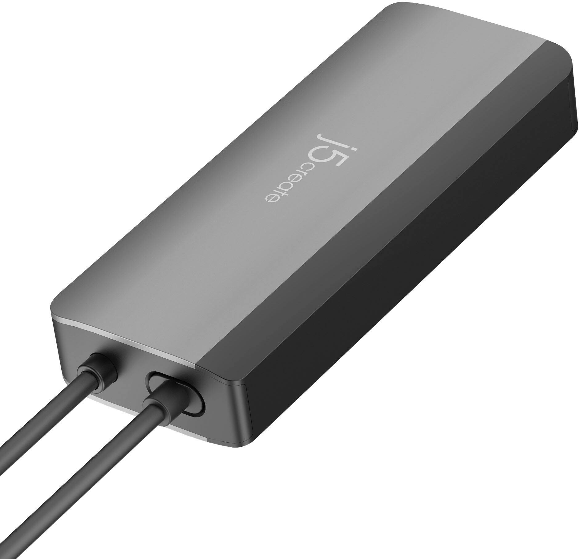 j5create Flexible Ports USB C® 4K144 HDMI™ Hub Slim 8 in 1 for Windows, macOS, Chrome OS Space ...