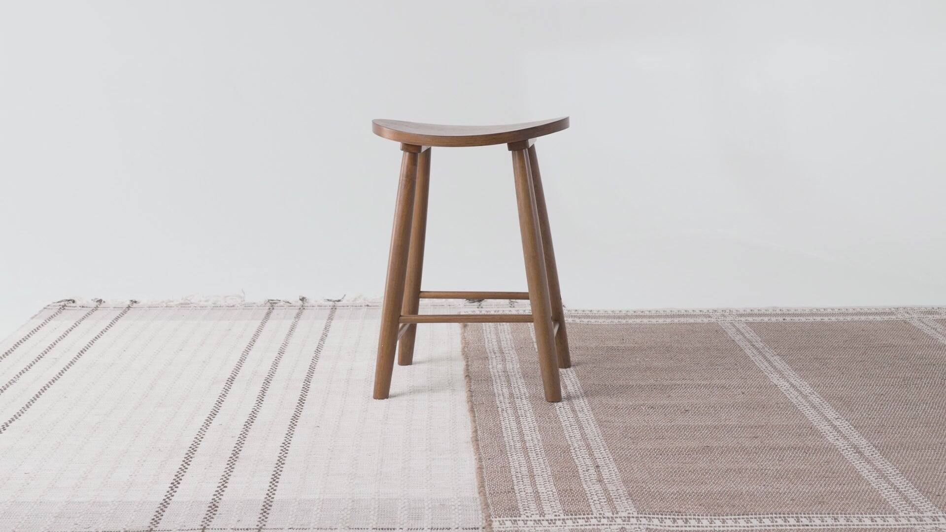 Maven Lane 25" Luna Counter Stool In Wood Finish Rustic Natural ML151301-PCS-RN - Best Buy