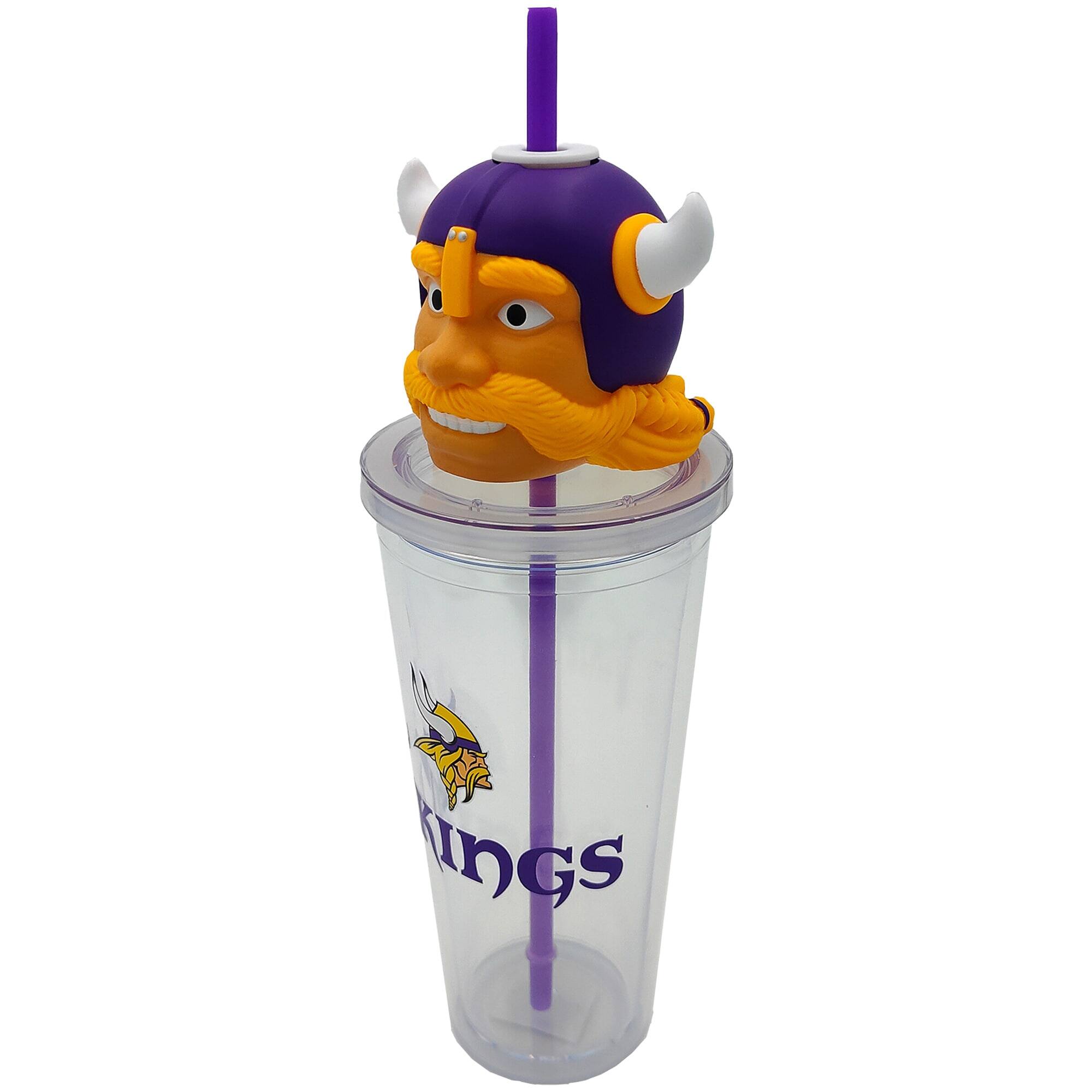Pegasus Minnesota Vikings Mascot Lid 24oz. Sipper Cup Multicolor 203043572 - Best Buy