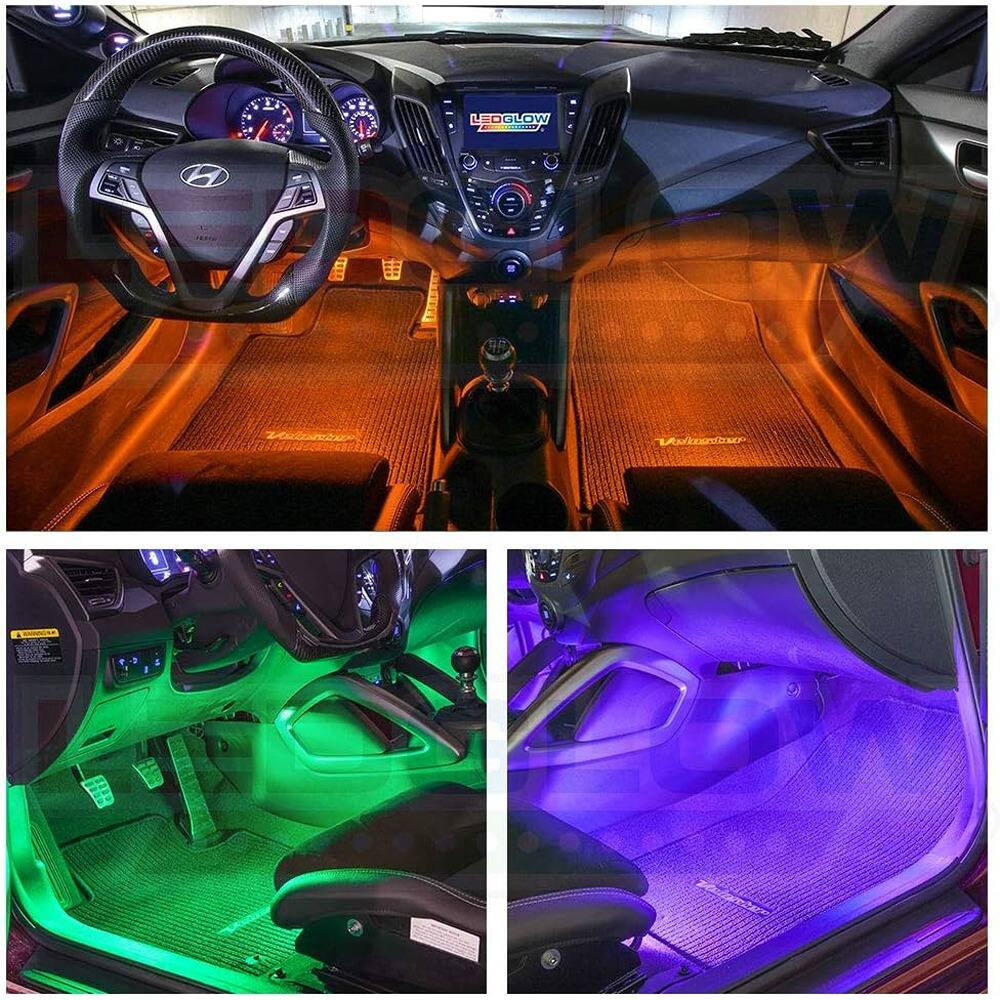 PARKER SLATER 6PC Flexible LED Interior Footwell Lighting Kit, Multi ...