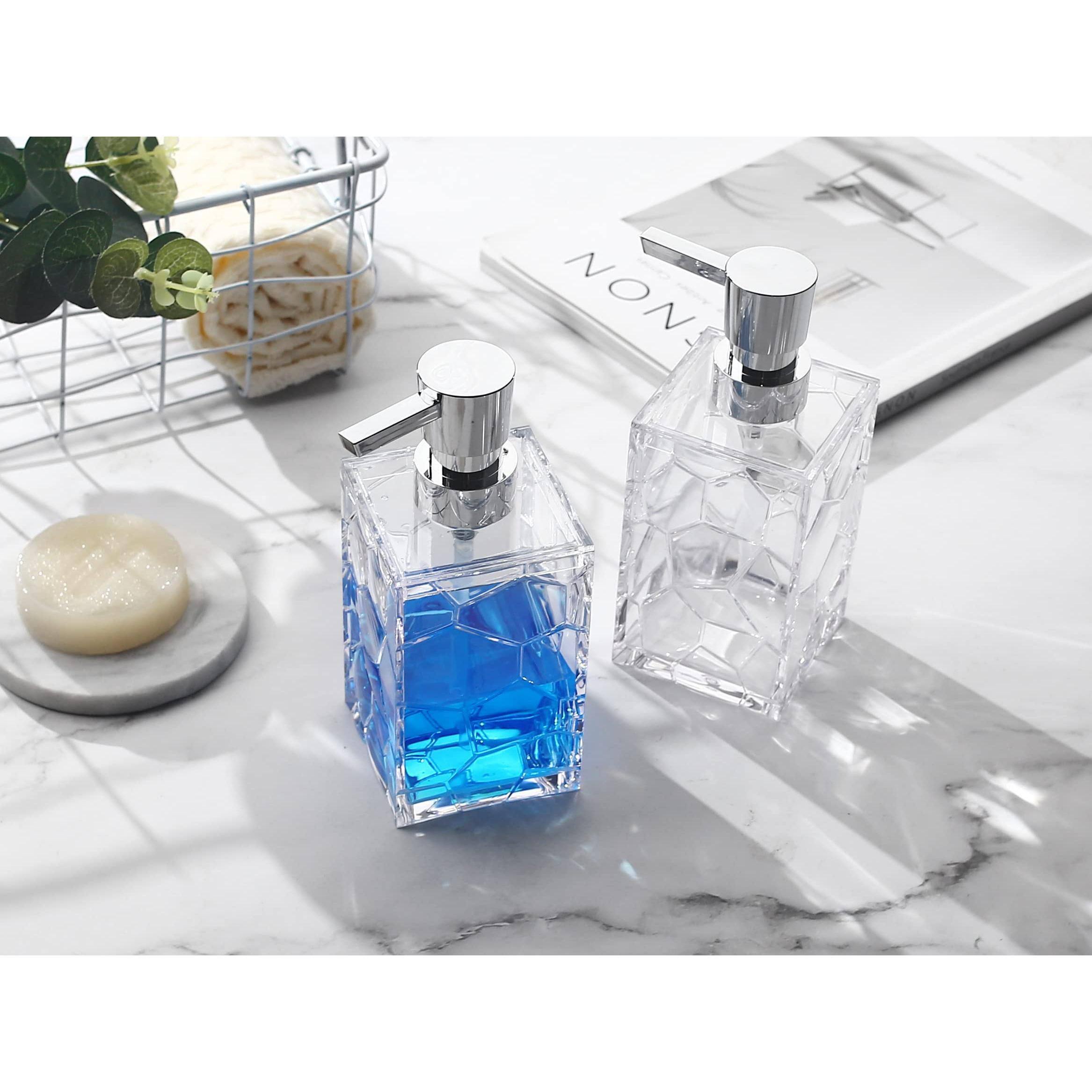 Dapper Styles Rust Proof Soap Dispenser Plastic Hand Lotion Set For ...