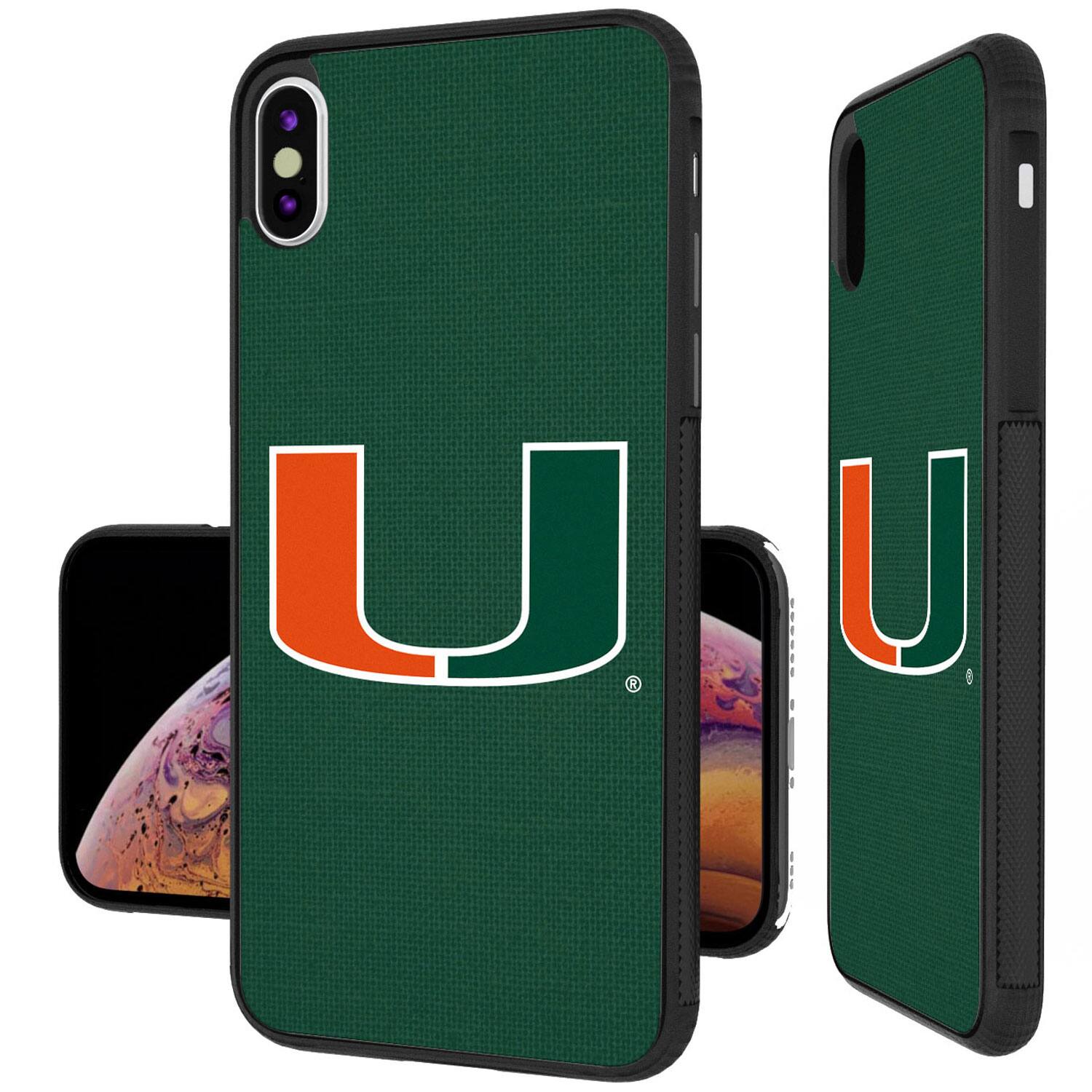 Keyscaper NCAA Miami Hurricanes iPhone Solid Design Bump Case 14 Pro ...