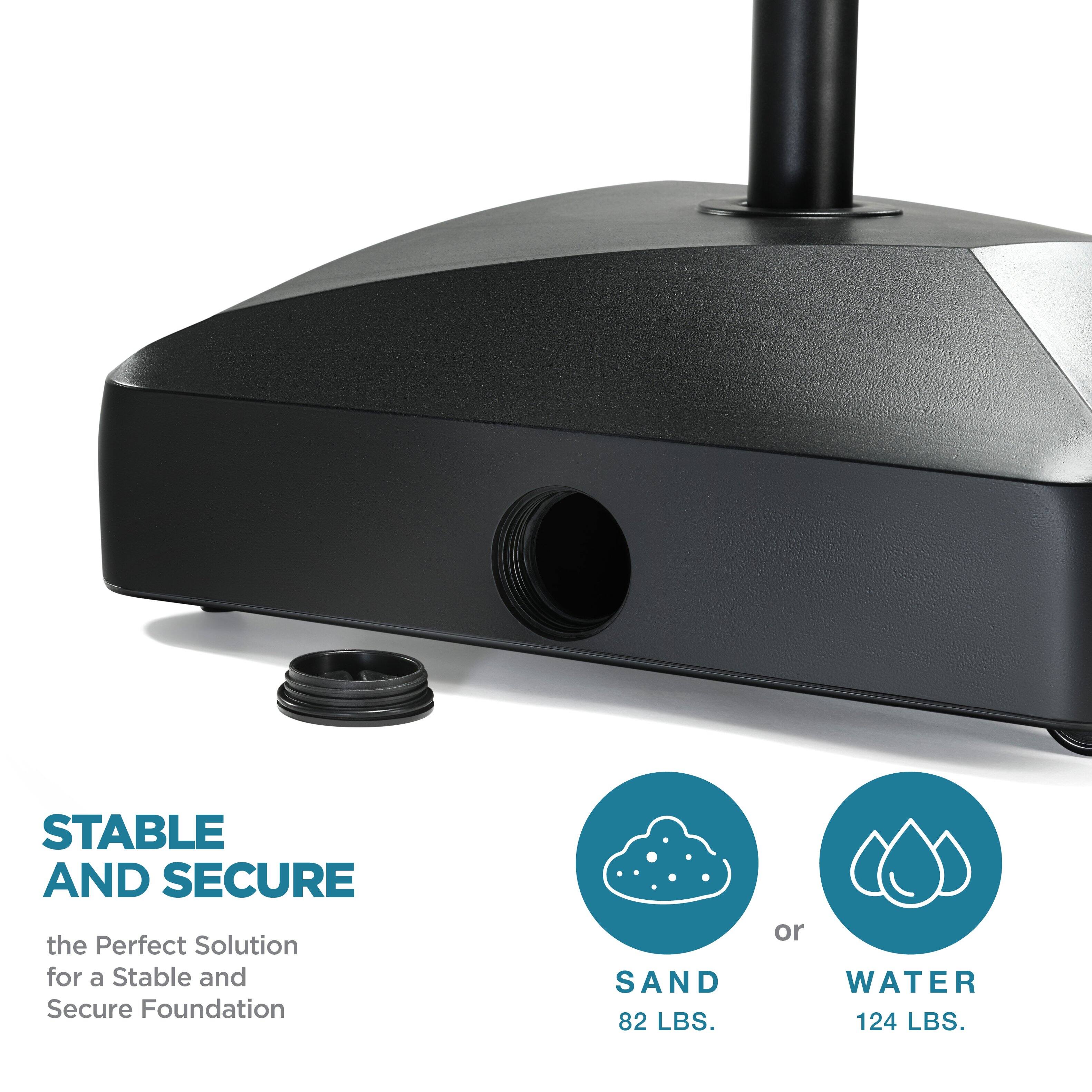 Maple99 Umbrella Base – Fillable, Heavy Duty & Mobile Patio Umbrella ...