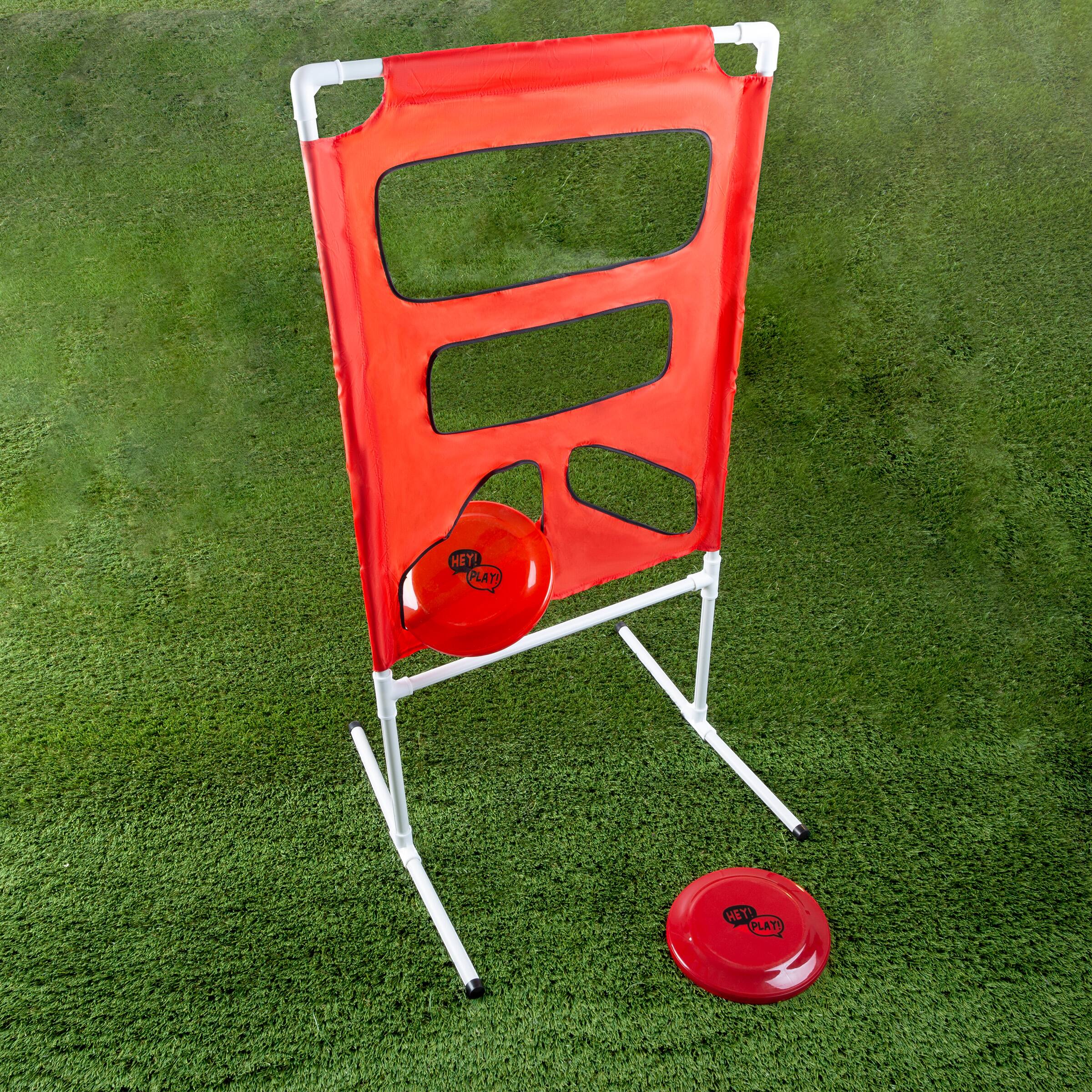 Best Buy: Hey! Play! Flying Disc Toss – Portable Outdoor Backyard Team ...
