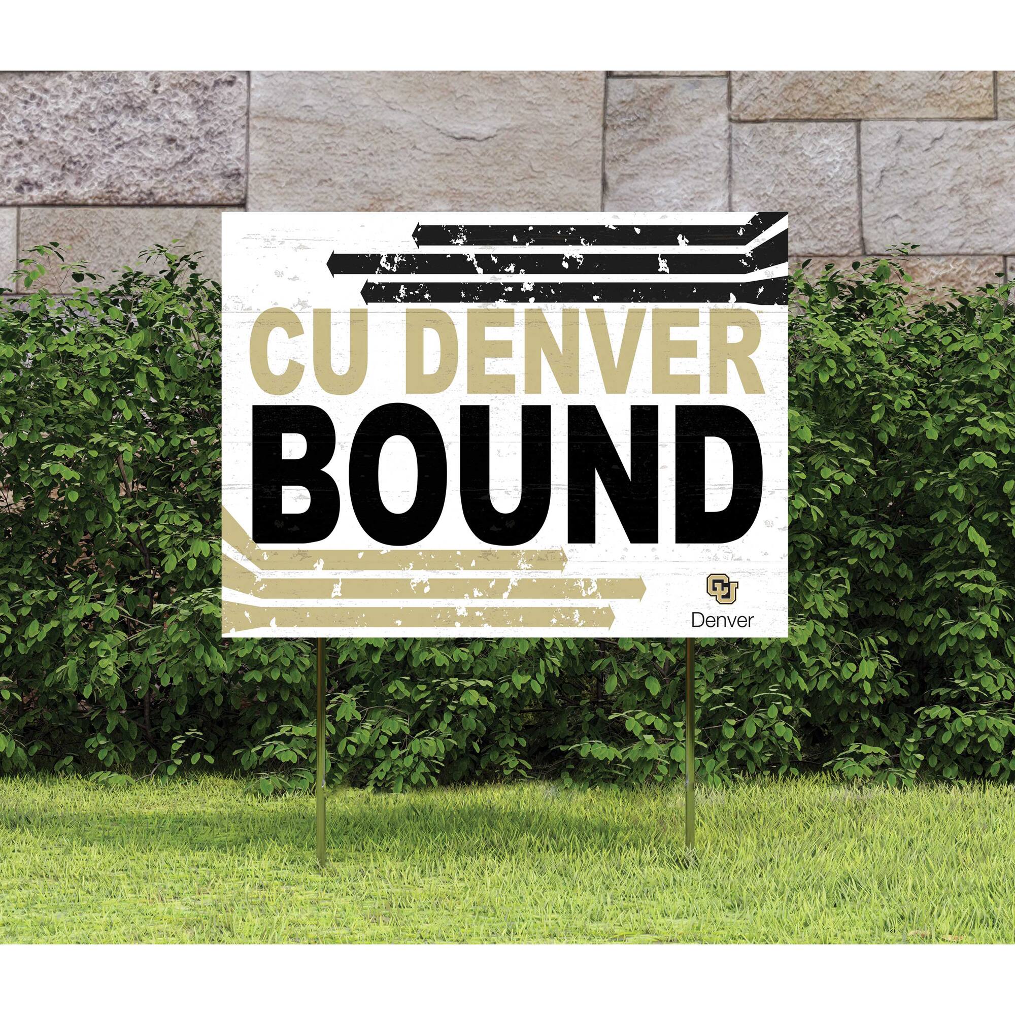 Jardine CU Denver Lynx 18'' x 24'' Bound Yard Sign White 5110749 - Best Buy