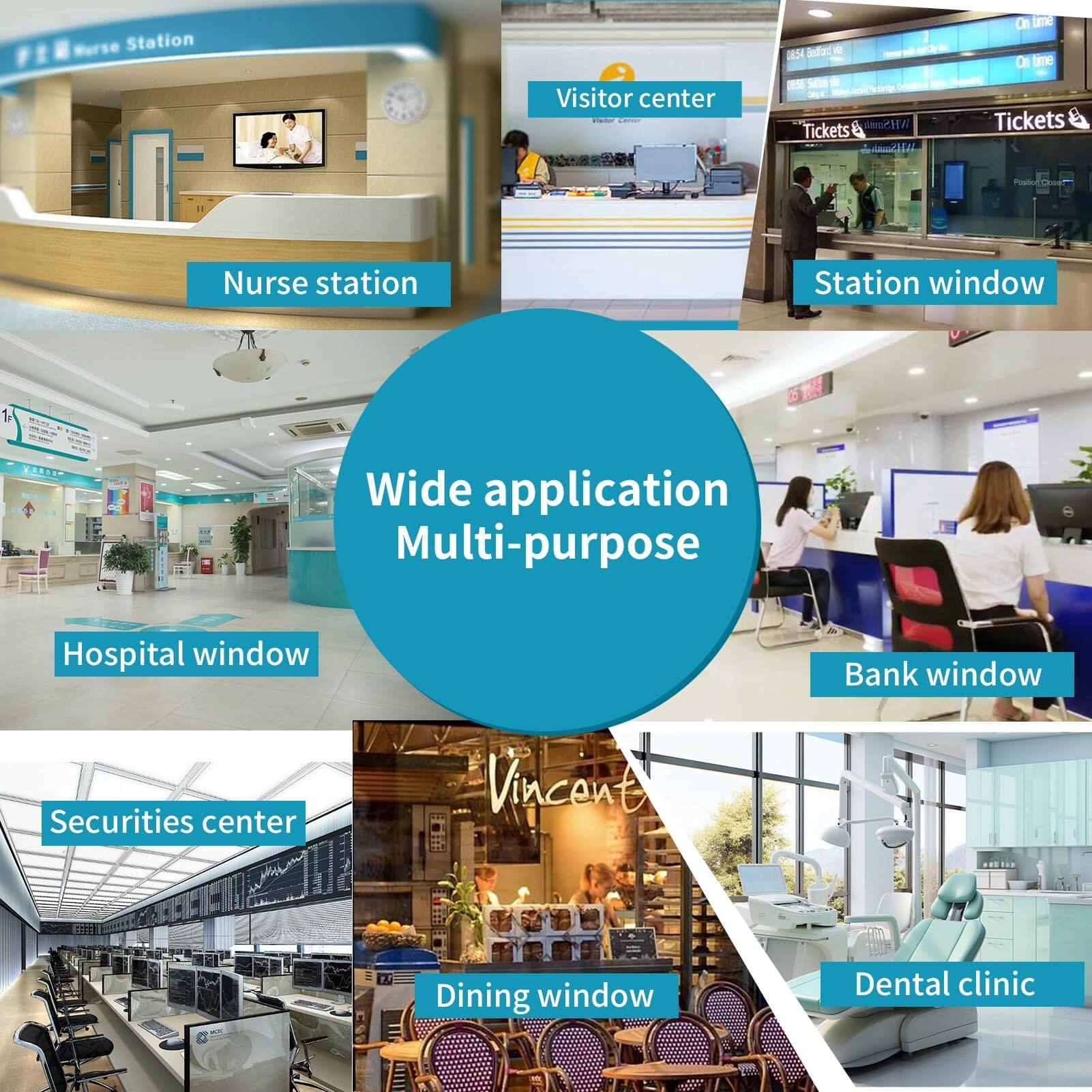 Dazzling Pops Dual way Window Intercom System High Power Microphone For ...