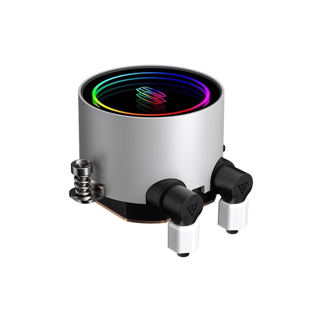 PCCOOLER DA240 ARGB WH CPU Liquid Cooler with 120mm PWM ARGB FAN White ...