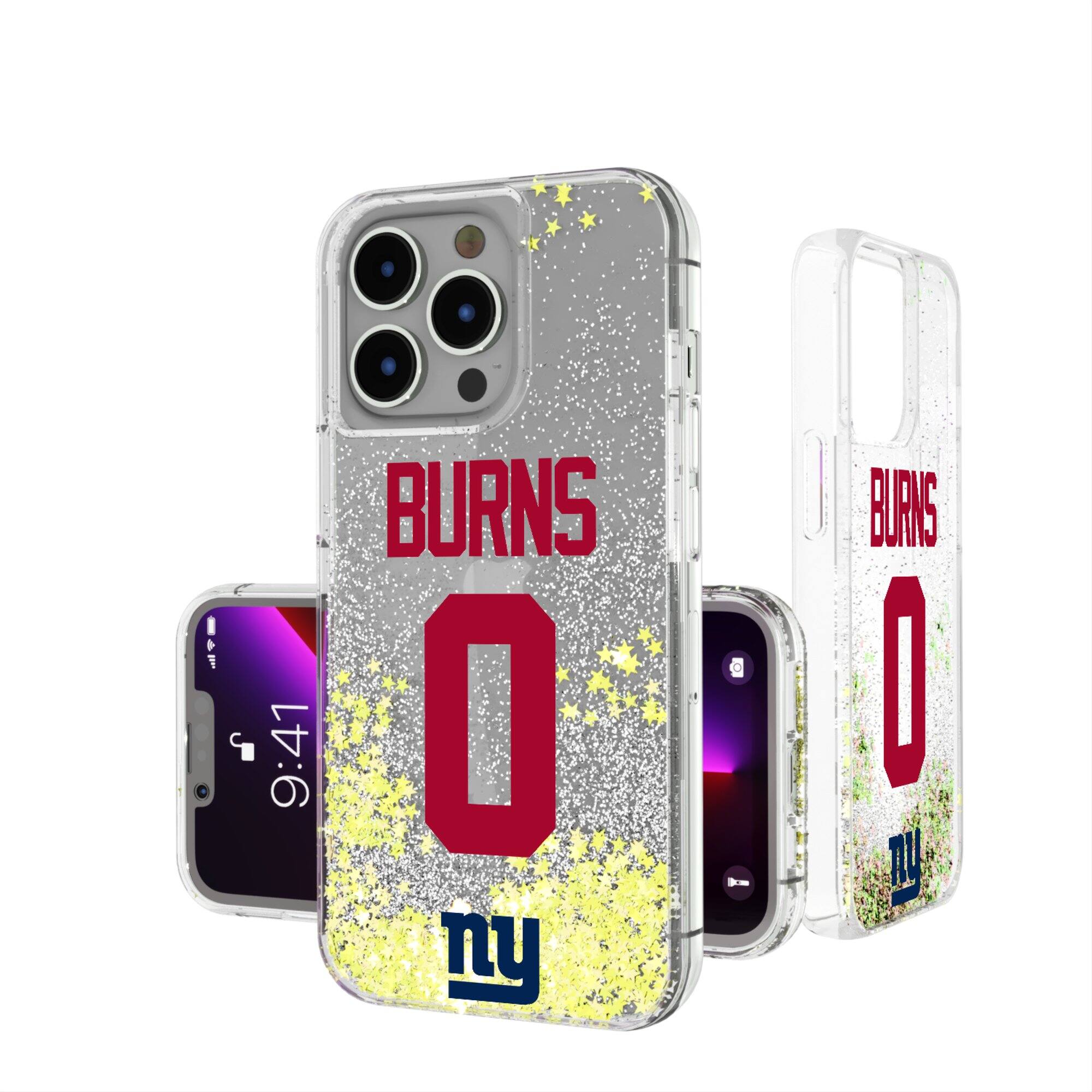 Keyscaper NFL Brian Burns New York Giants iPhone Glitter Phone Case 16 ...