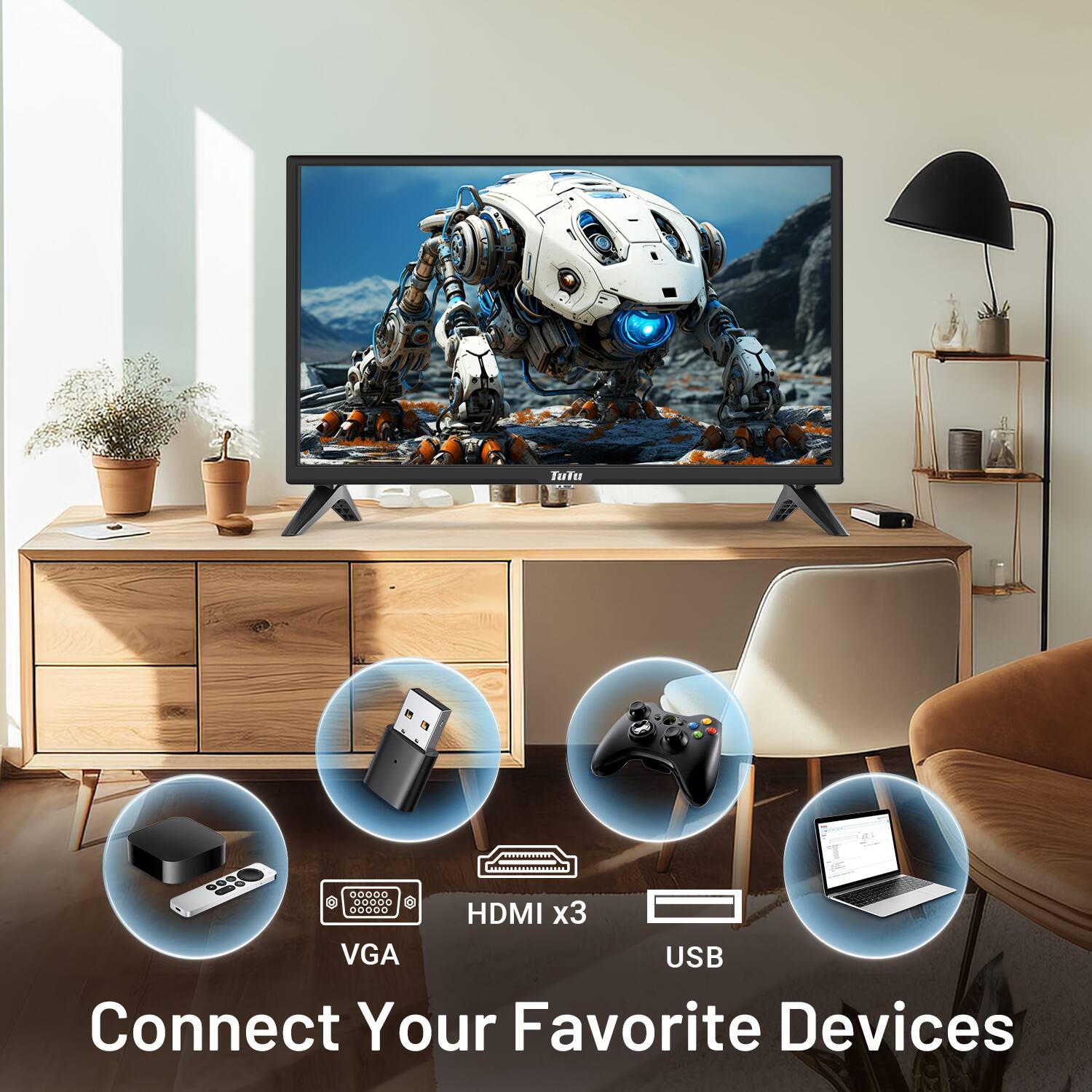 Questions and Answers: TuTu 24" 720p HD 2K LED Non-Smart DVD TV ...