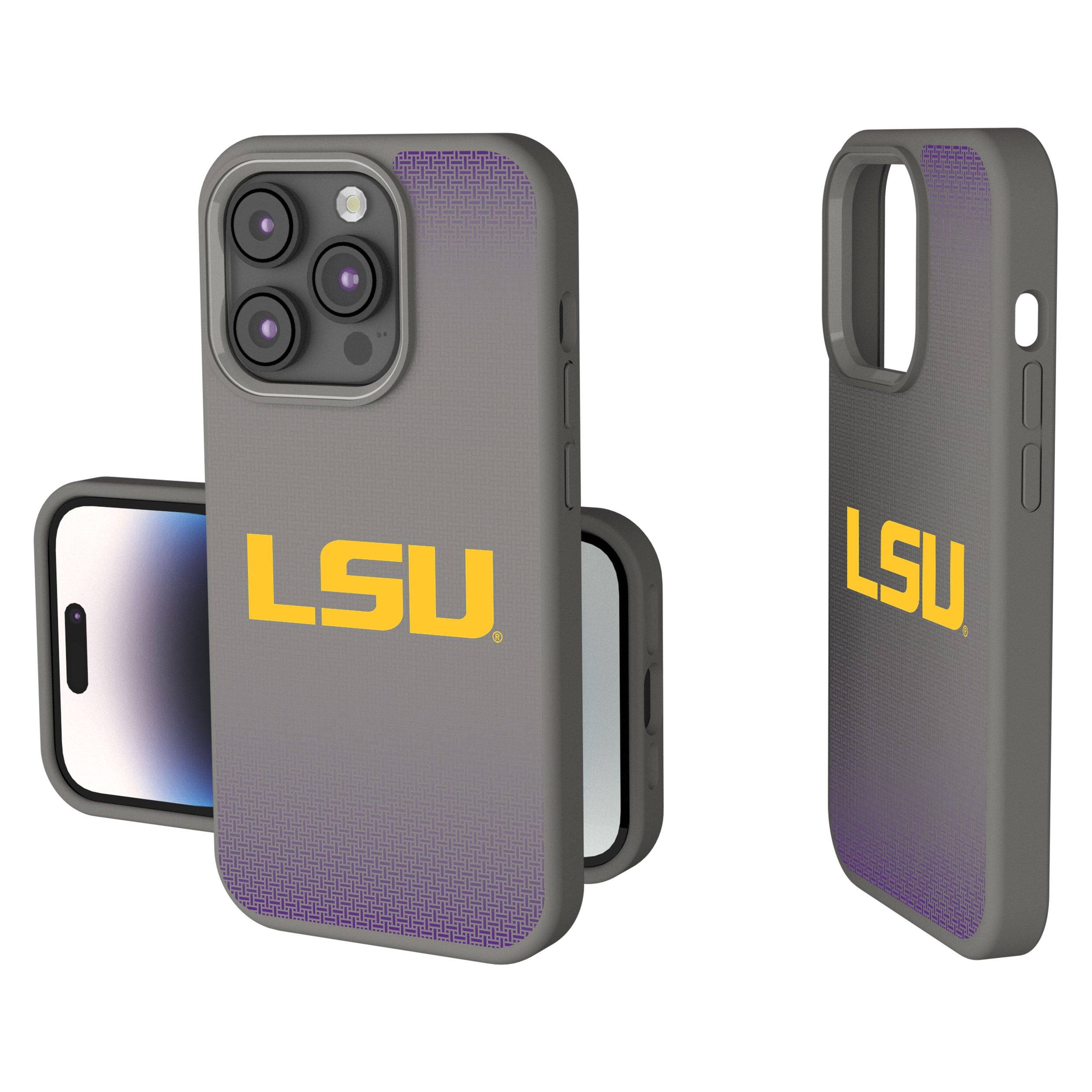 Keyscaper NCAA LSU Tigers Linen Logo iPhone Soft Touch Case 14 Plus ...