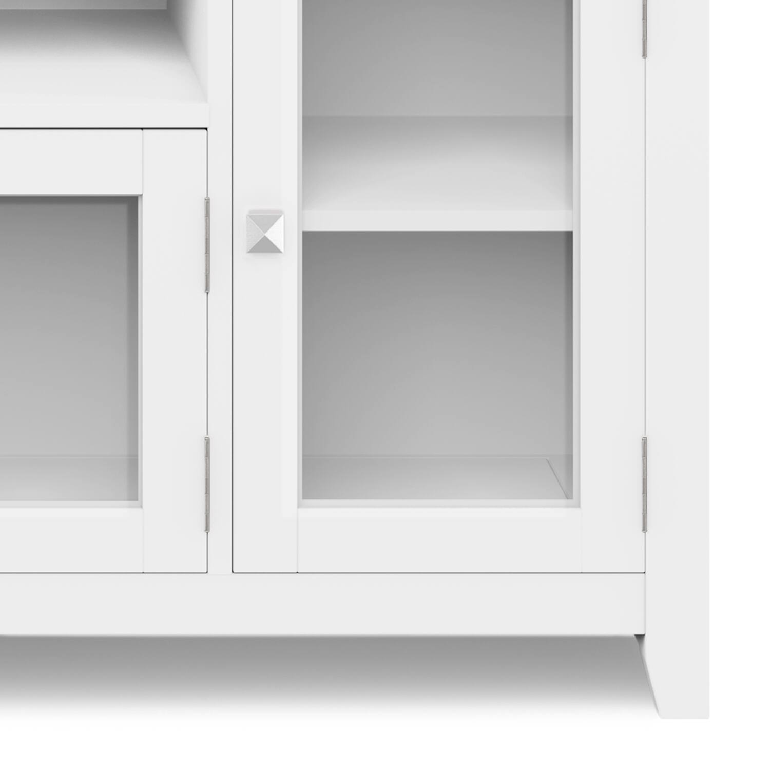 Simpli Home Cosmopolitan SOLID WOOD Contemporary TV Media Stand White ...