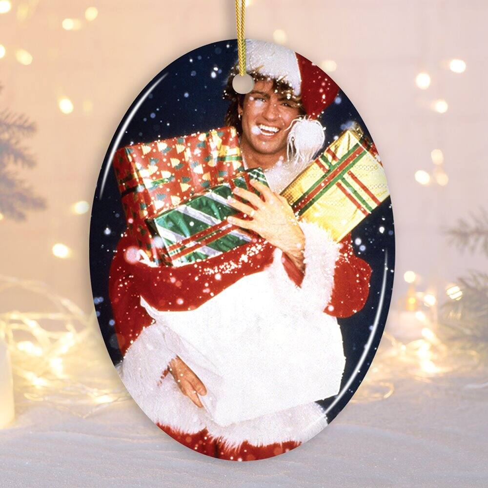 OrnamentallyYou George Michael Christmas Ornament Oval Multi colored ...
