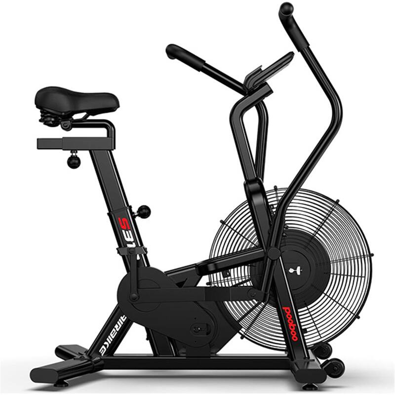 Pooboo Exercise Bike for Home Gym, Air Resistance Bluetooth Fan Bike w ...