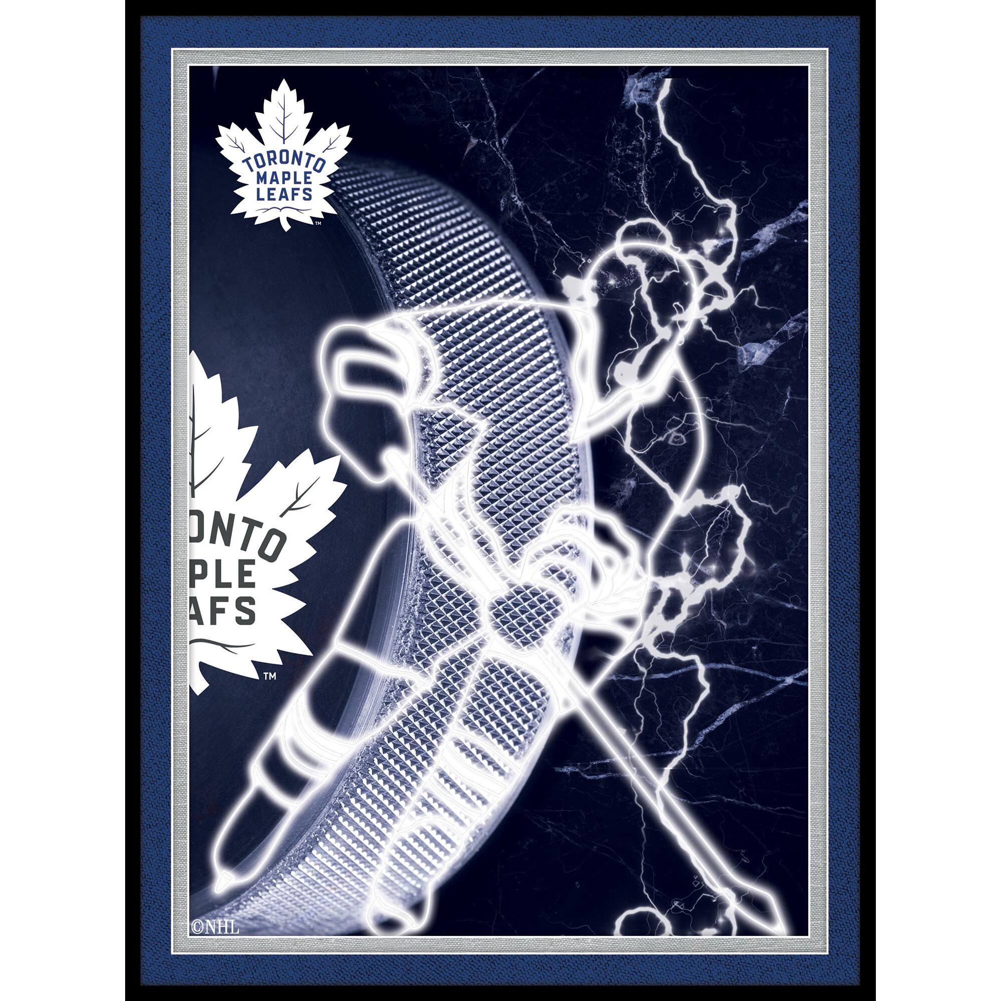 Fan Creations Toronto Maple Leafs 12'' x 16'' Framed Neon Player Print ...