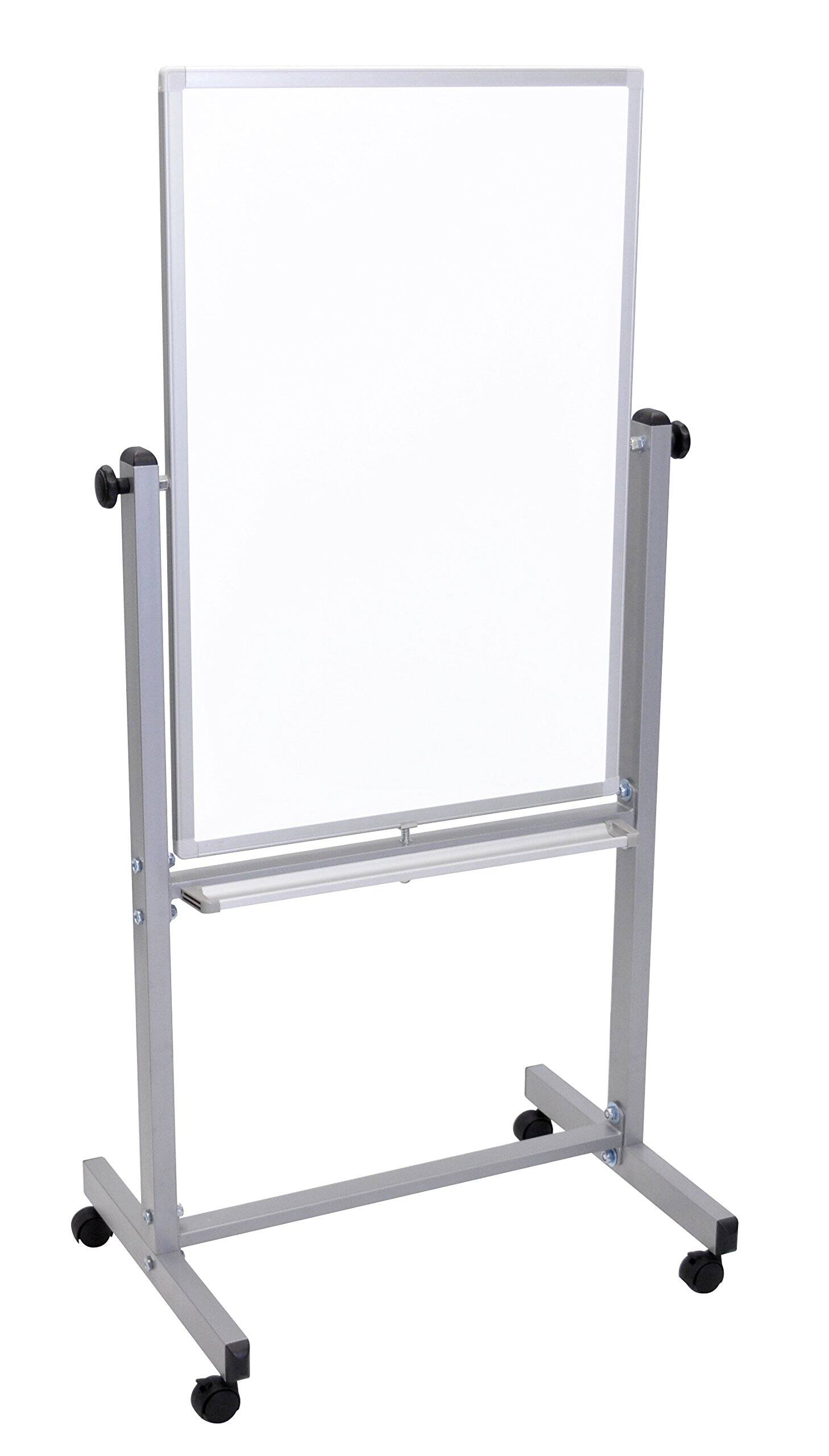 Luxor Mobile Magnetic Whiteboard, 24" x 36", White Surface, Satin ...
