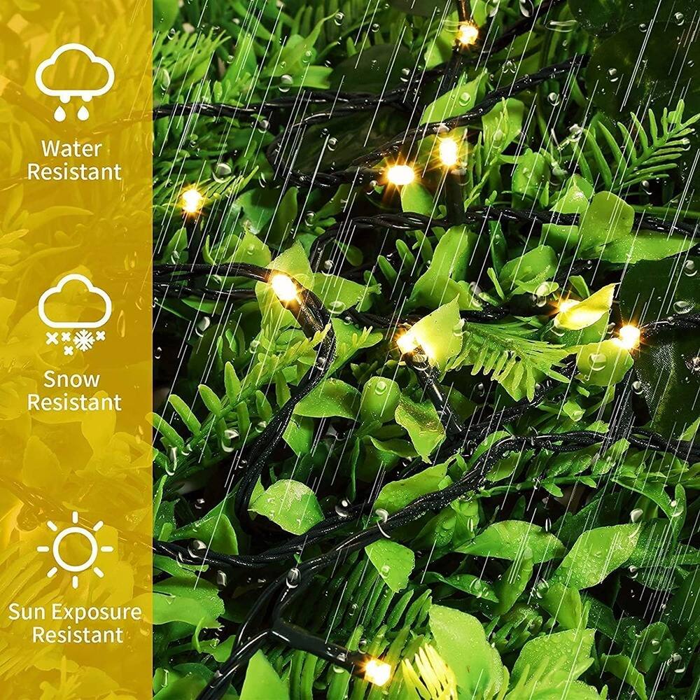 PARKER SLATER 115 foot waterproof LED outdoor Christmas string lights ...