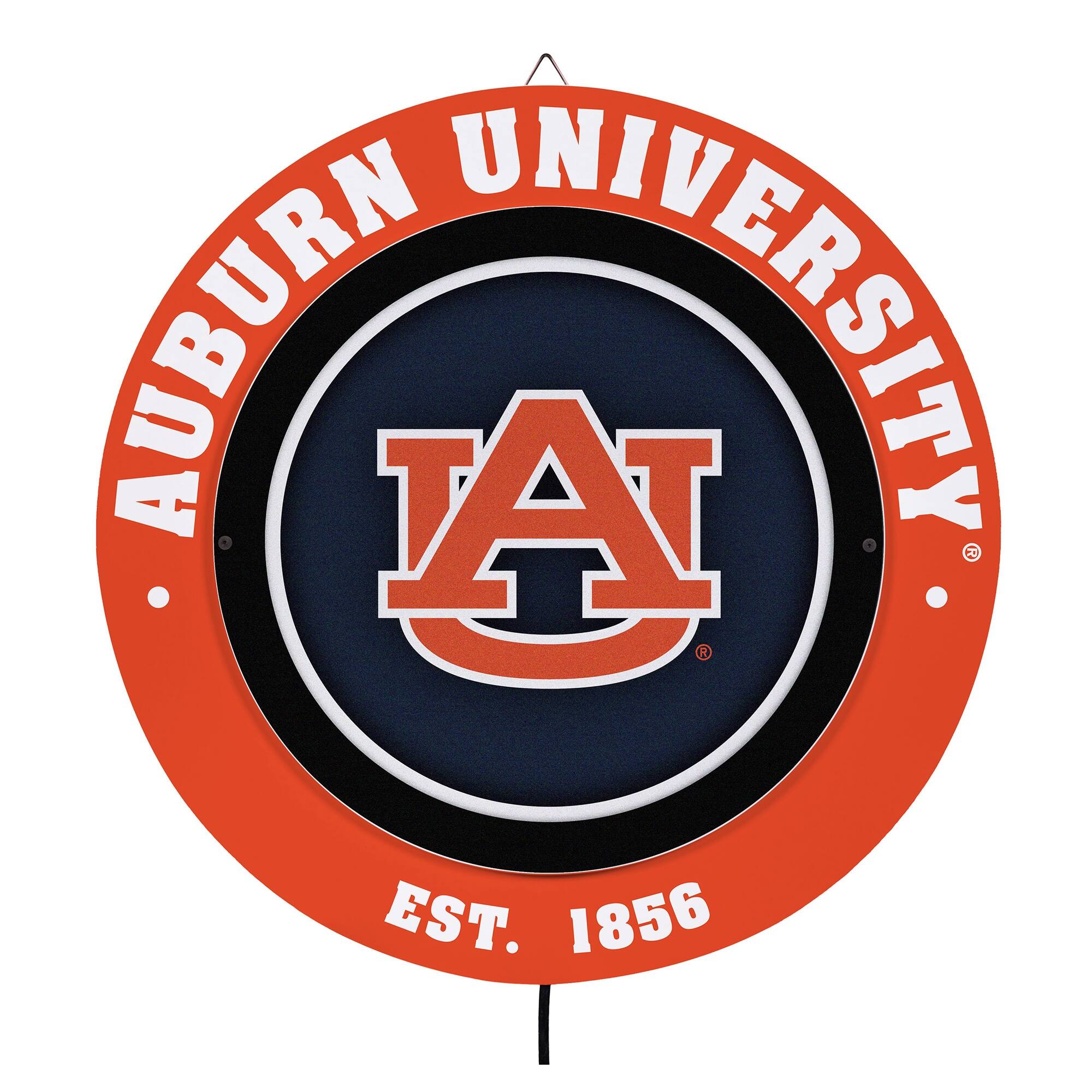 Evergreen Enterprises Auburn Tigers 15" LED Round Metal Lit Wall Sign ...