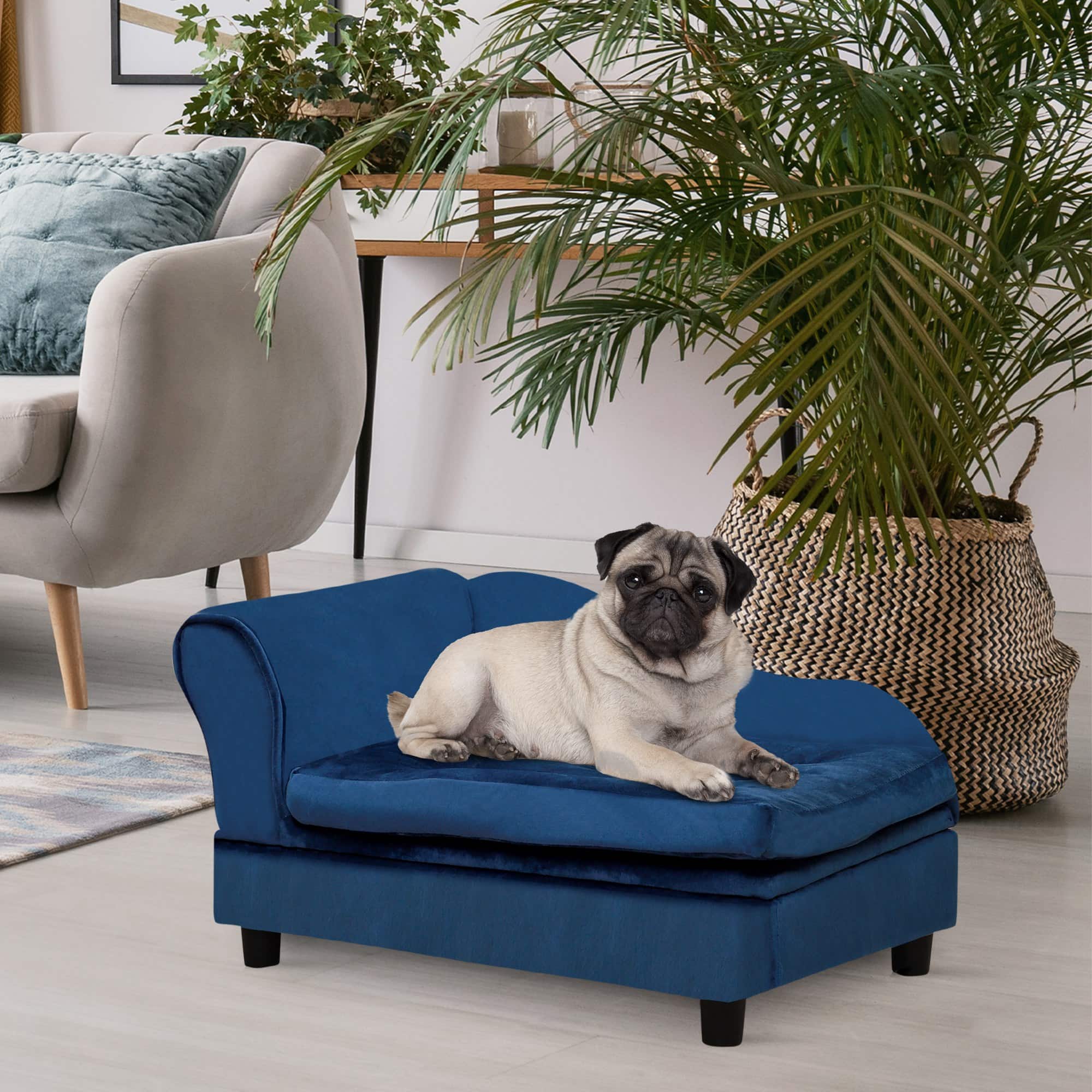 Lirago - 30" Pet Sofa Elevated Pet Bed for Small and Medium Dogs with ...