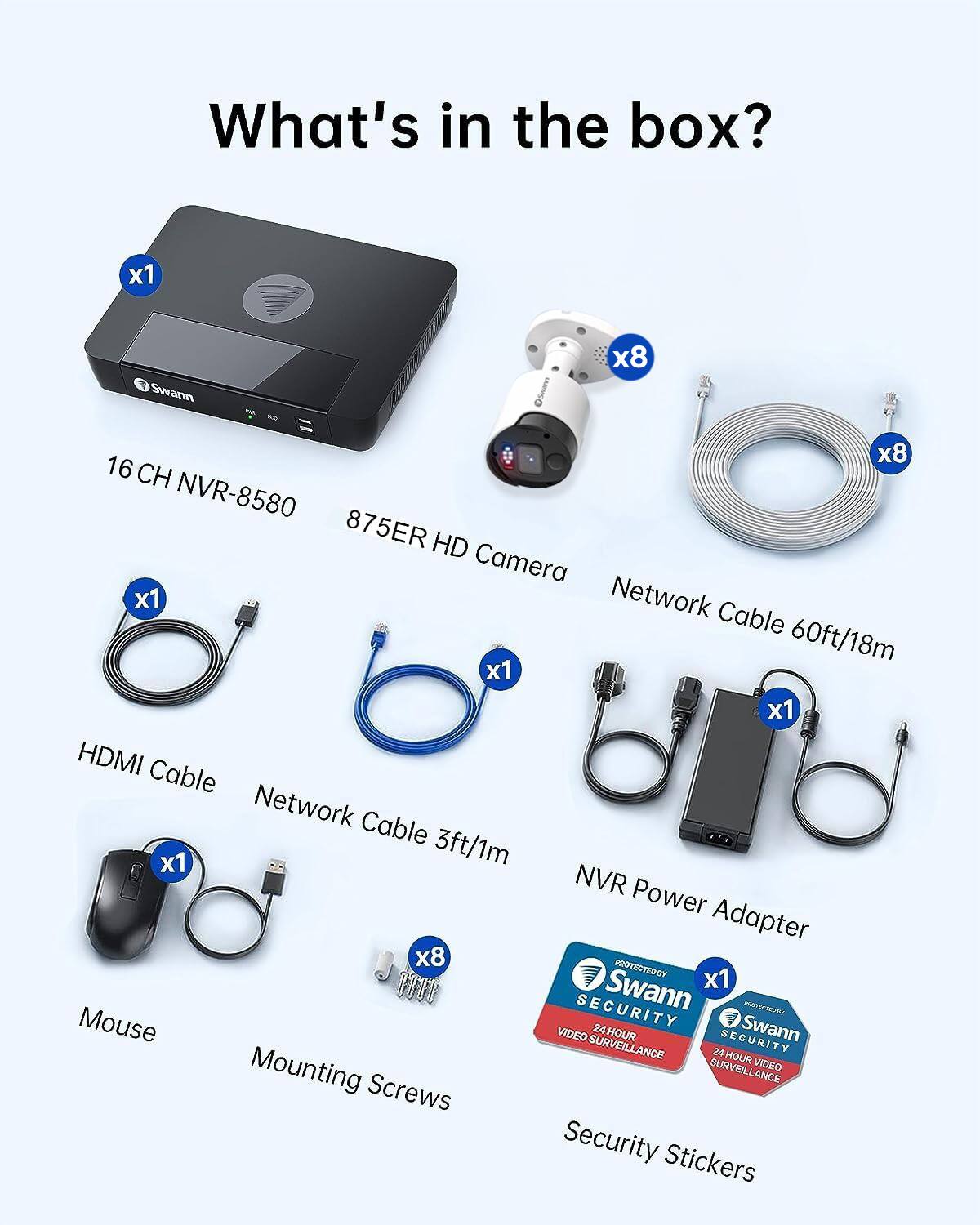 Customer Reviews: Swann Pro 16-Channel, 8-Bullet Camera 4K HD, Indoor/Outdoor PoE Wired 2TB HDD ...