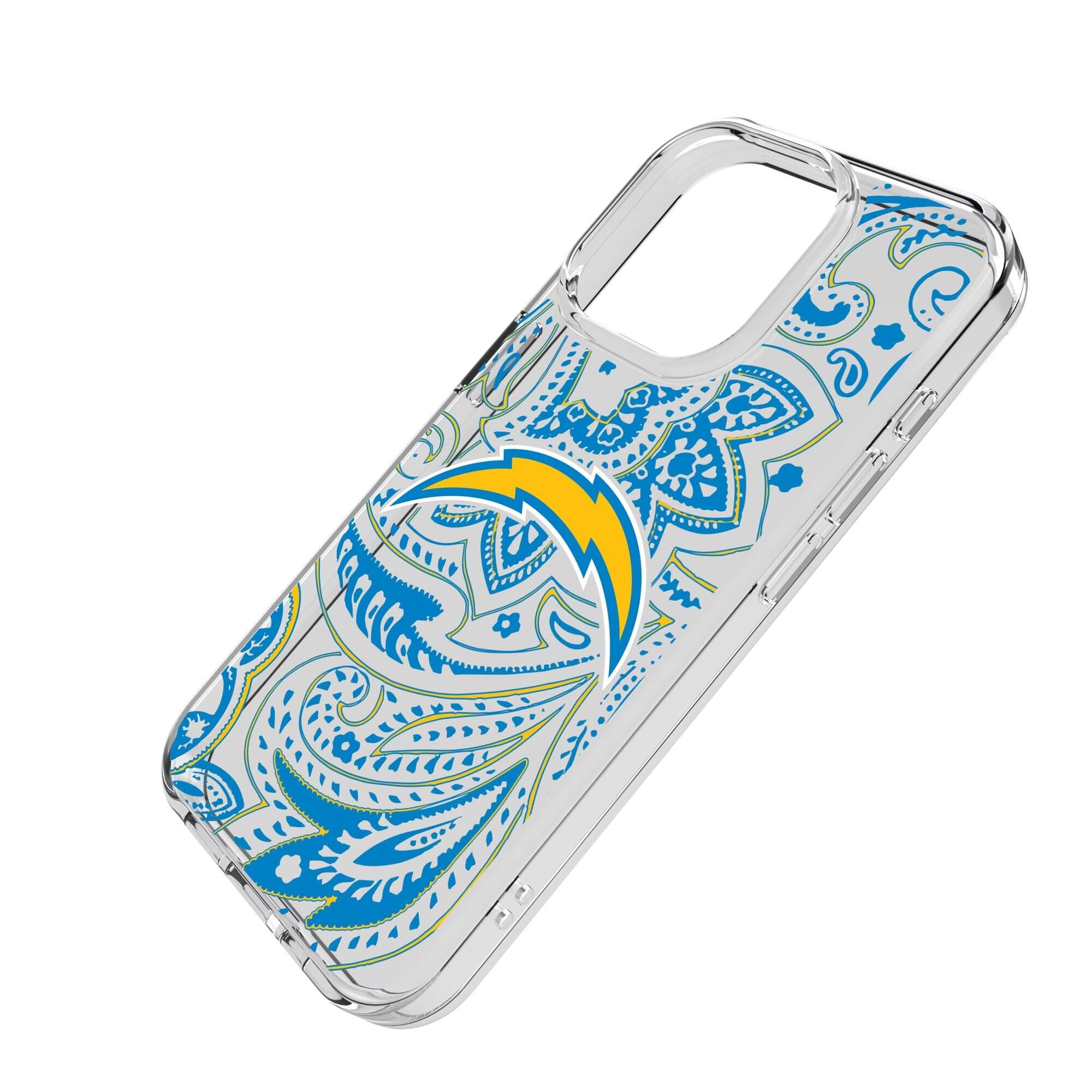 Keyscaper NFL Los Angeles Chargers iPhone Clear Paisley Design Case 16 ...