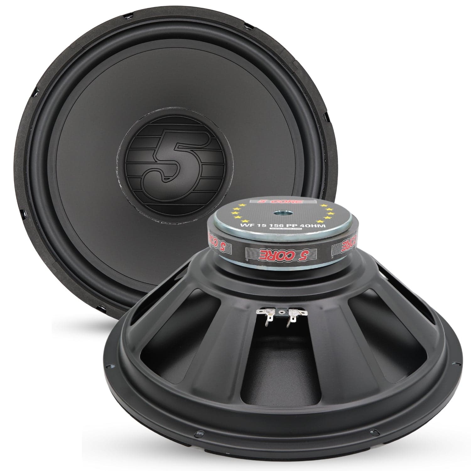 Inch 5 CORE - 15 Woofer 500W 4Ohm Replacement Deep Sub w Poly Cone - Black - buy car Subwoofer ...