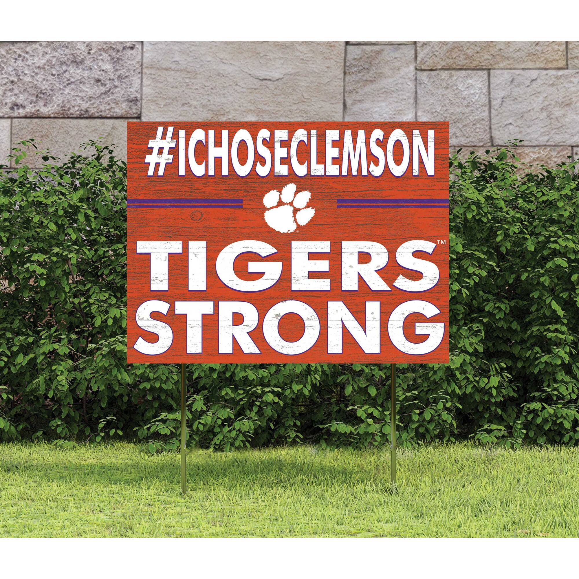 Jardine Clemson Tigers 18'' x 24'' I Chose Lawn Sign Orange 4939569 ...