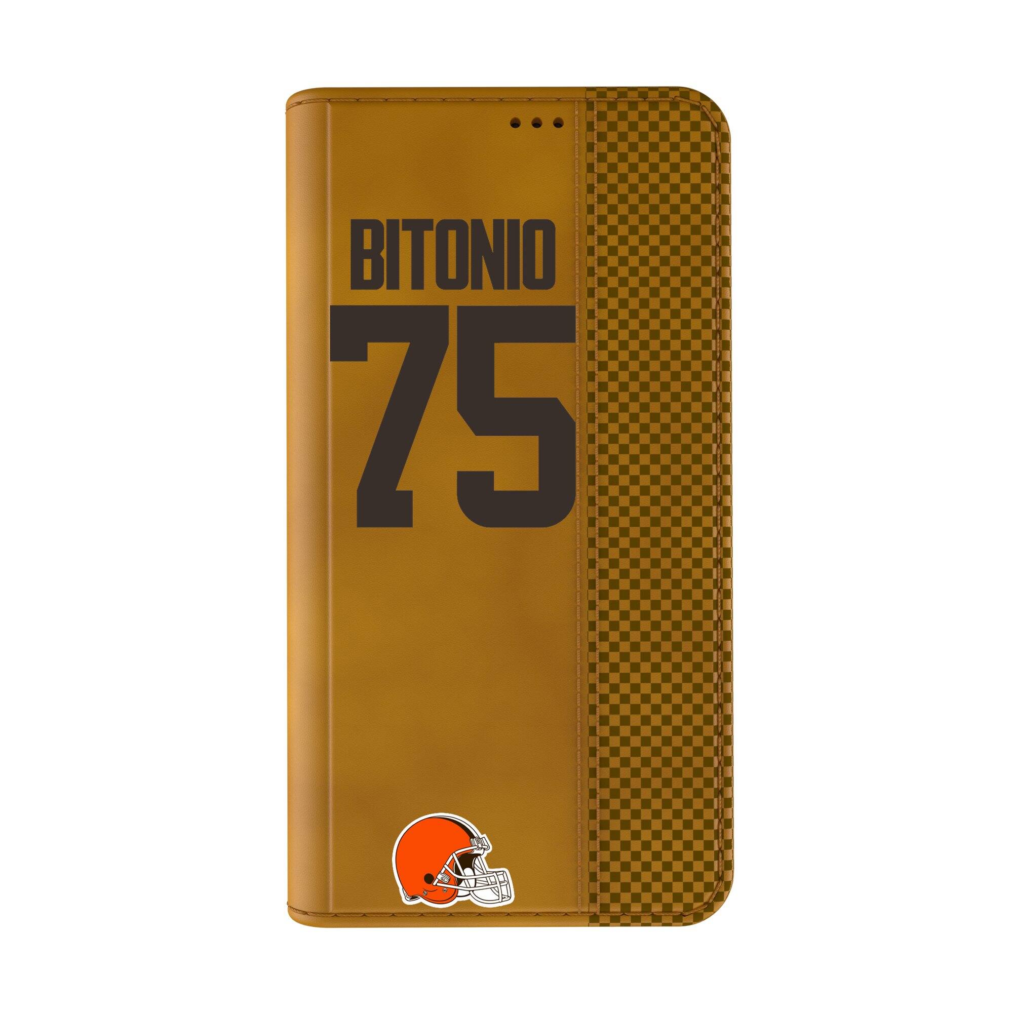 Keyscaper NFL Joel Bitonio Cleveland Browns Folio iPhone Case 15 Plus ...