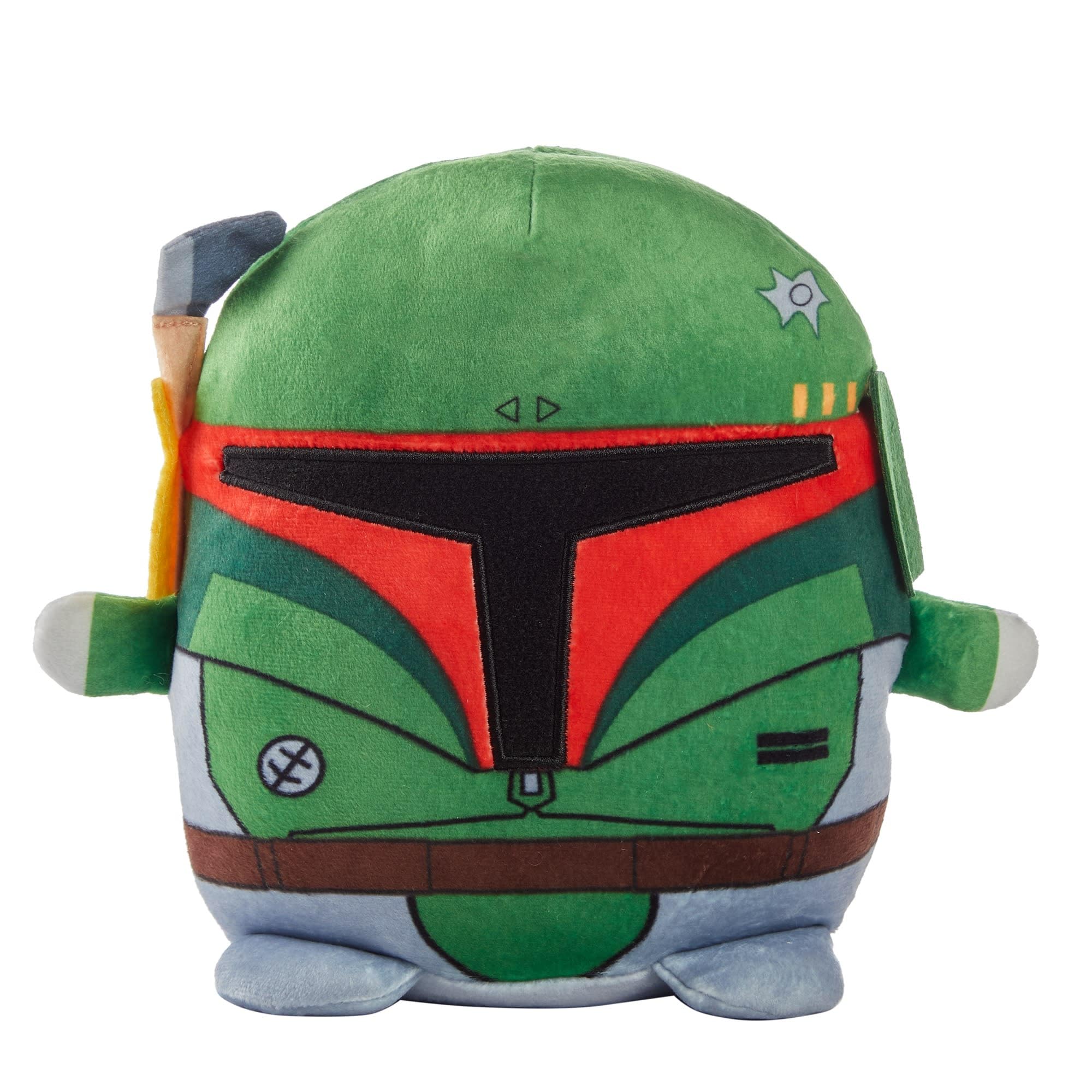 Mattel Star Wars Cuutopia 10 inch Boba Fett Plush, Soft Rounded Pillow ...
