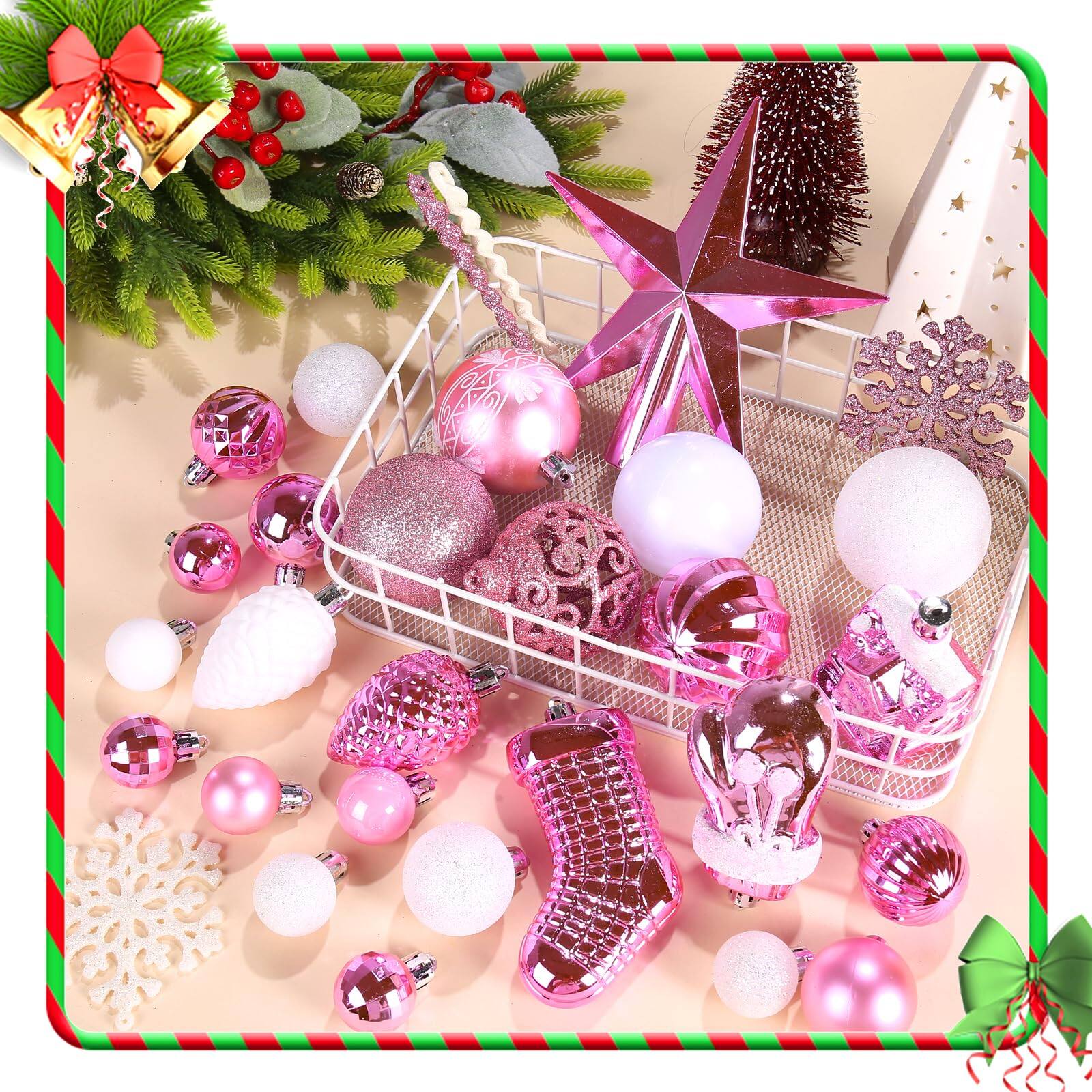 NICHOLAS KLEIN Christmas Tree Ornament Decoration Set Ball Shatterproof ...