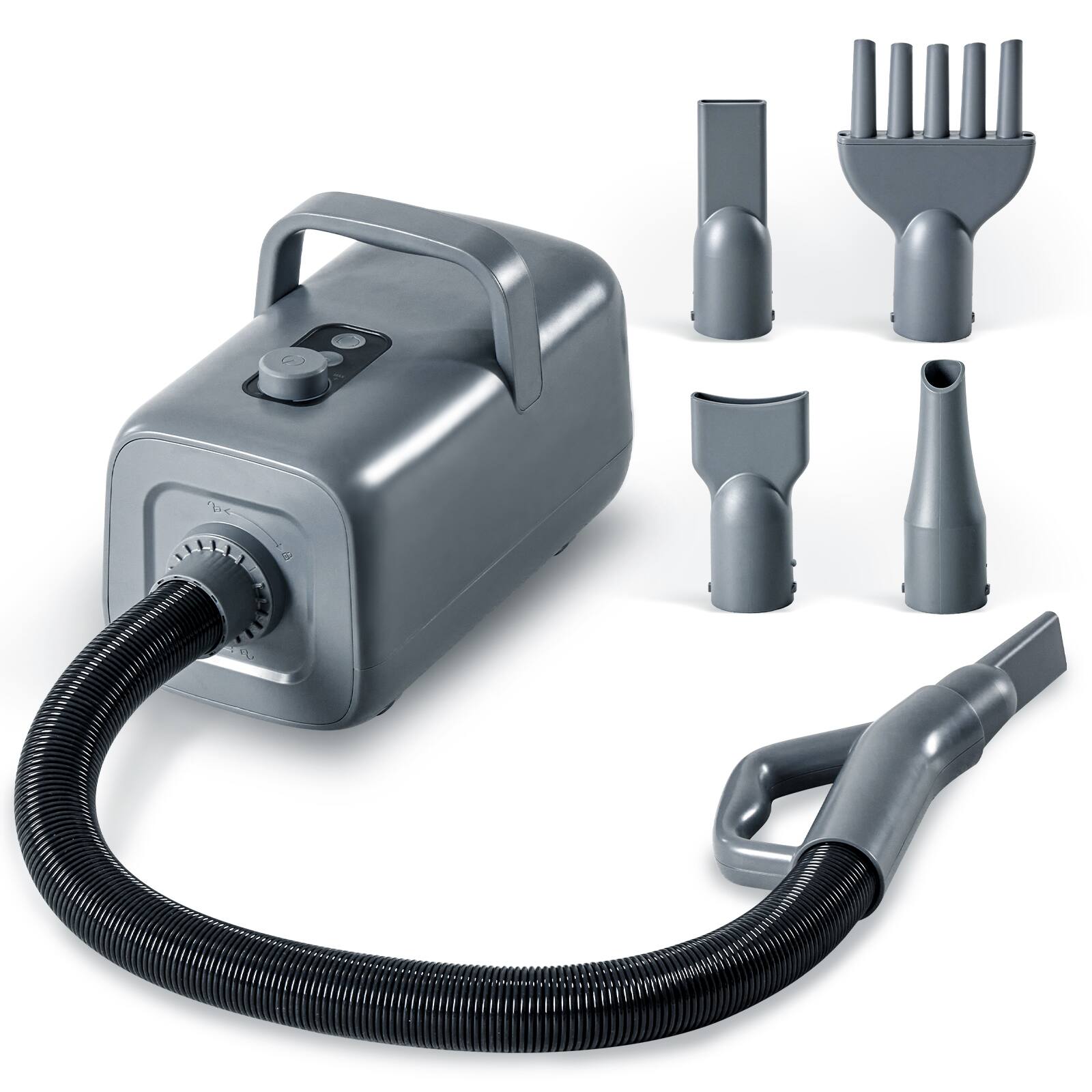 AENKYO 1550W High Velocity Pet Blow Dryer Dog Blower Grooming Dryer ...