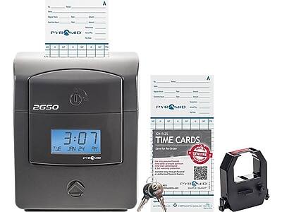 Pyramid Time Systems Pyramid Punch Card Time Clock System, (2650 ...