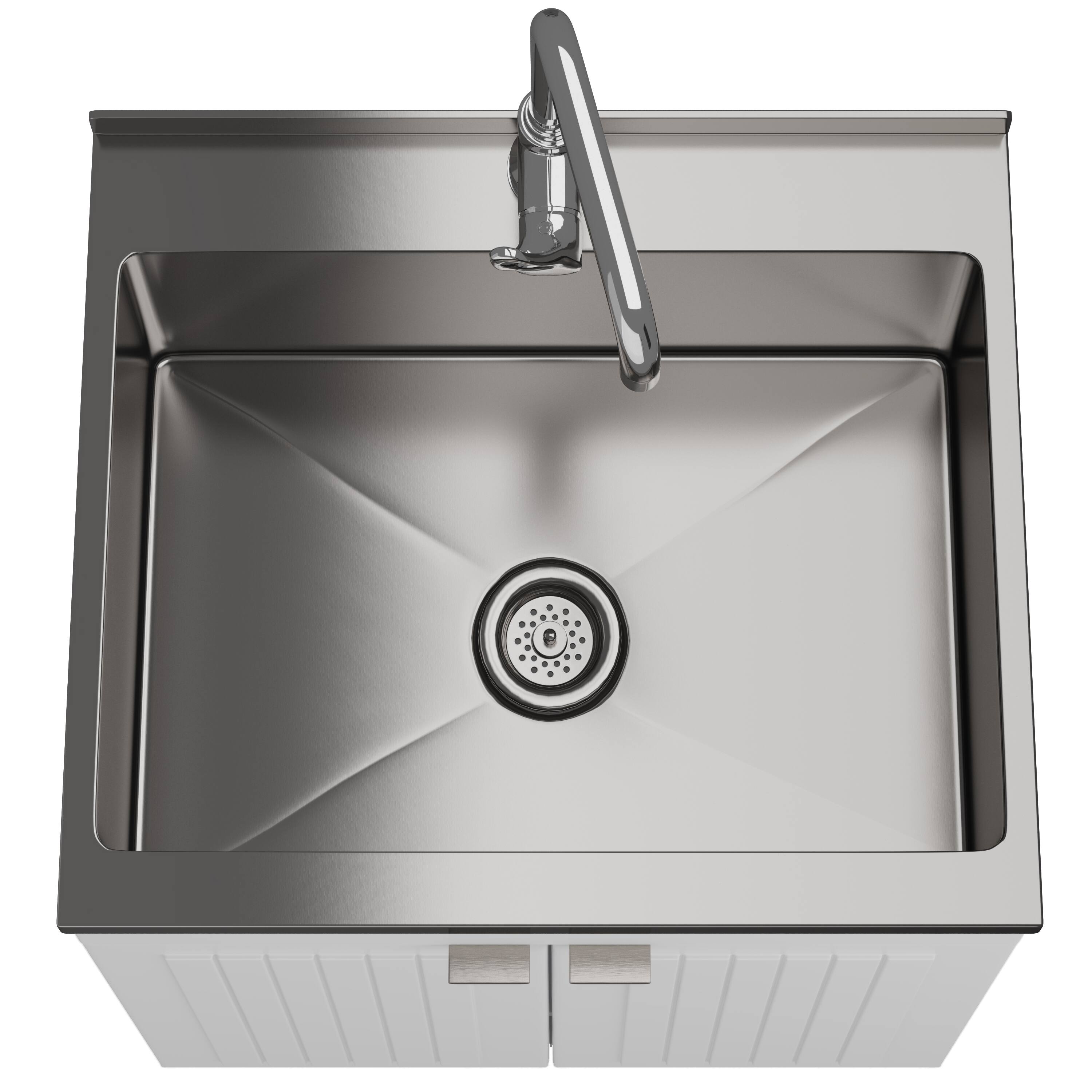 Murphy All In One 24 inch Laundry Utility Sink and Cabinet AXCLDYMUR24 ...
