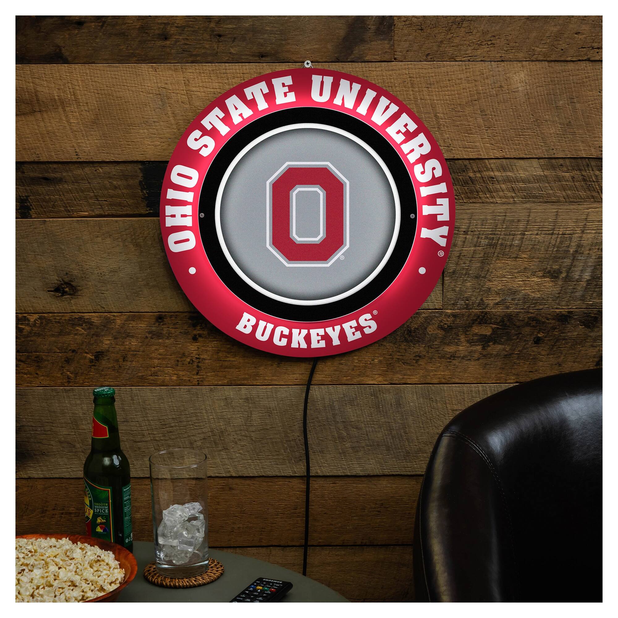 Evergreen Enterprises Ohio State Buckeyes 15" LED Round Metal Lit Wall ...