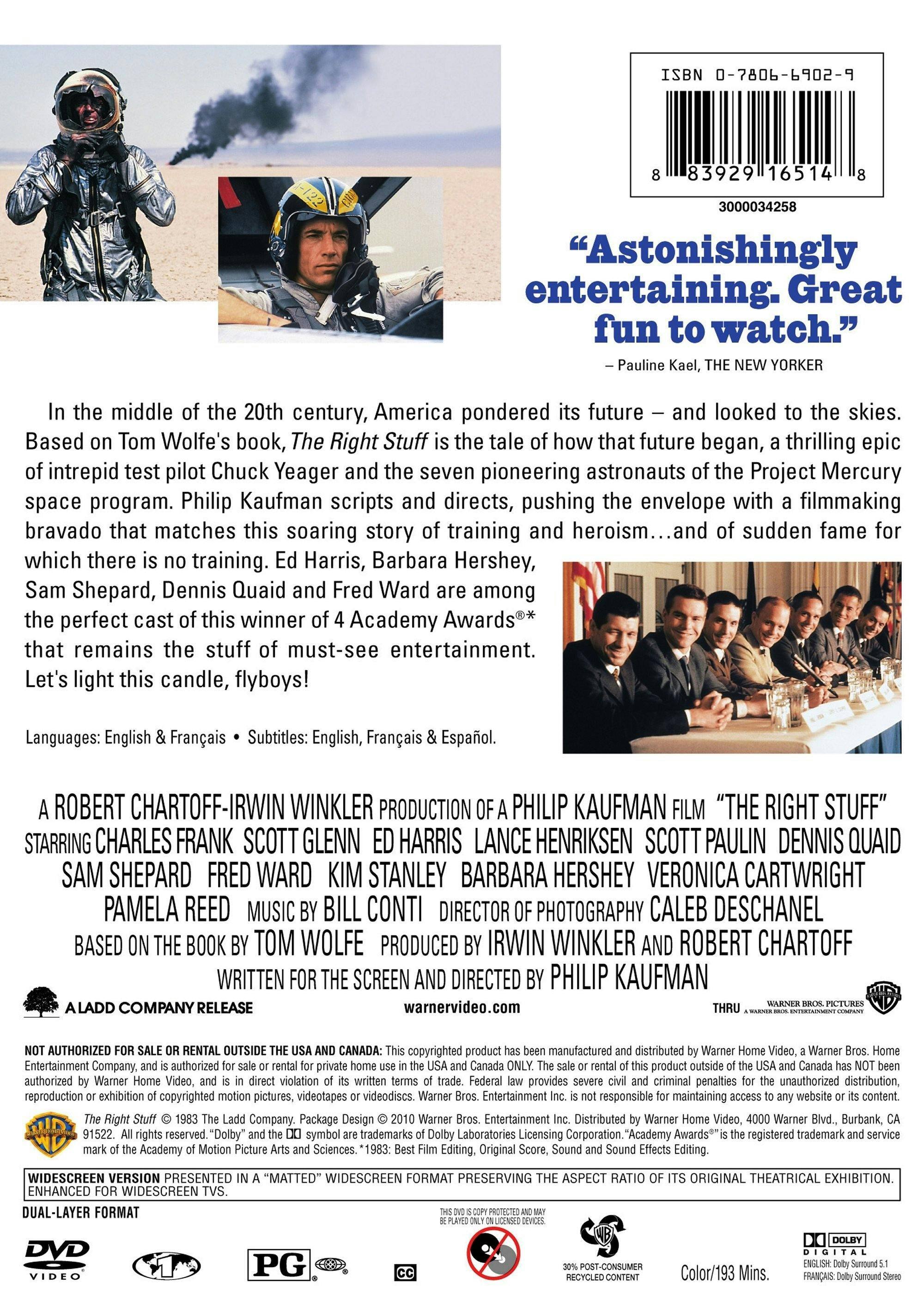 The Right Stuff (DVD New Packaging) [DVD] [Standard] - Best Buy