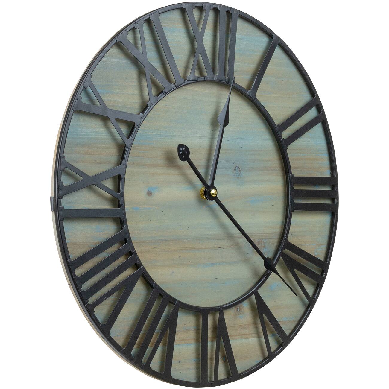 Sorbus 16 Inch Large Wall Clock, Centurian Roman Numeral Style, Metal ...