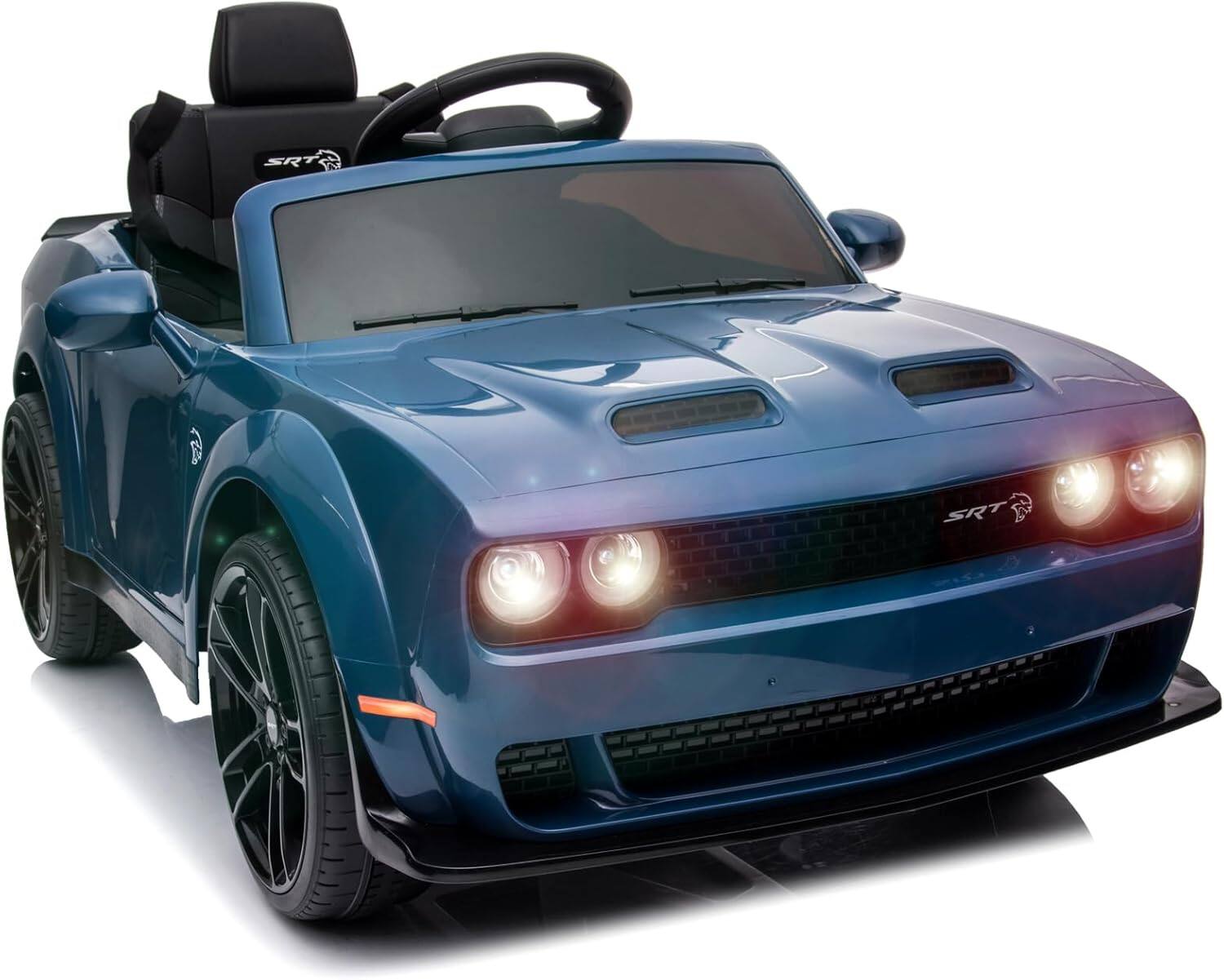 Acekool 12V Kids Car, Licensed Dodge Challenger Electric Car for Kids ...