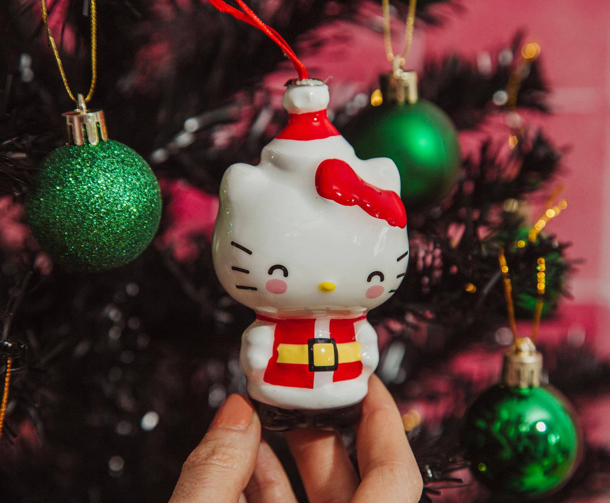 Surreal Entertainment Sanrio Hello Kitty Santa 4 Inch Shatterproof ...