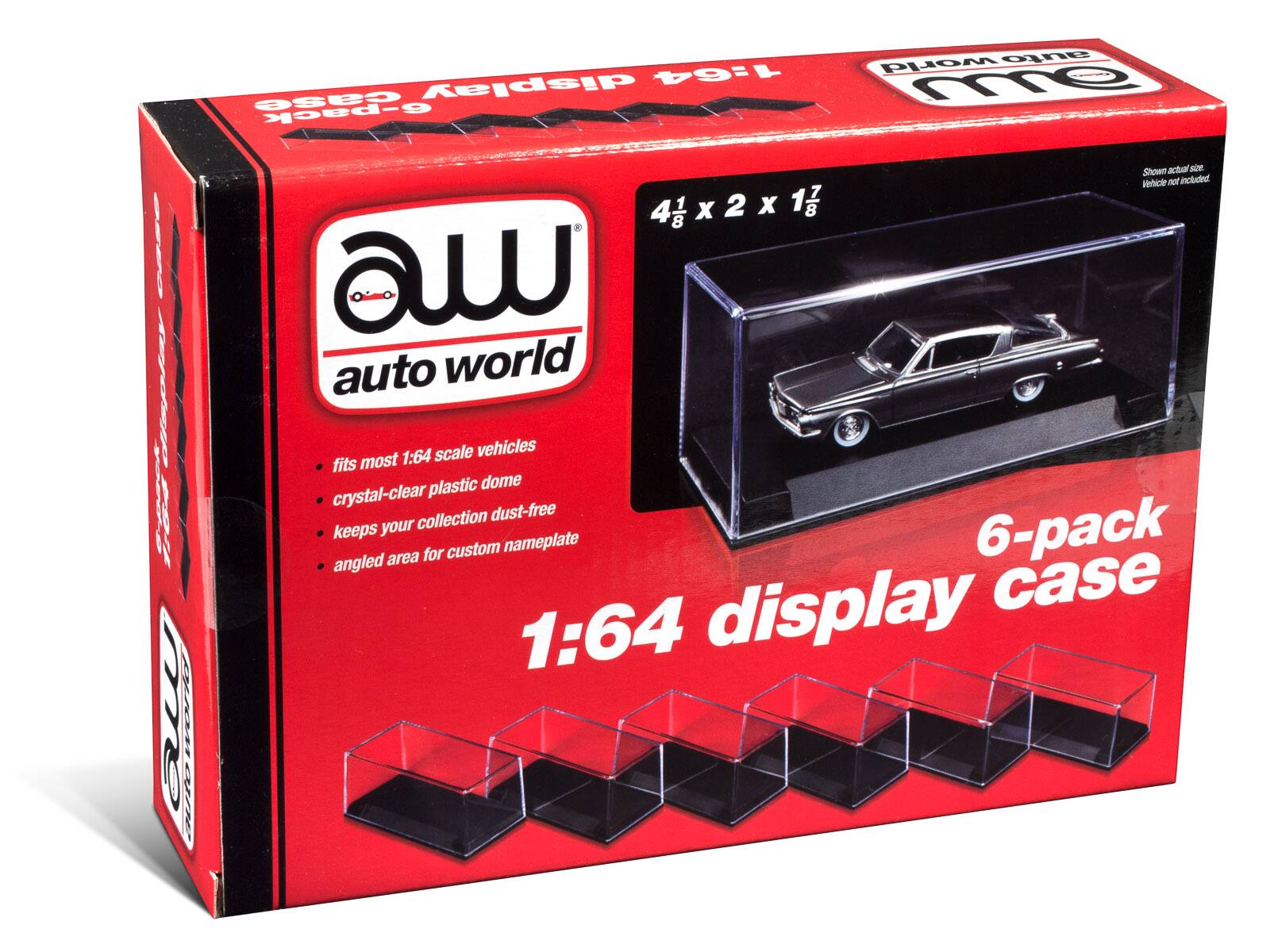 Autoworld 6 Collectible Display Show Cases for 1/64 Scale Model Cars by ...