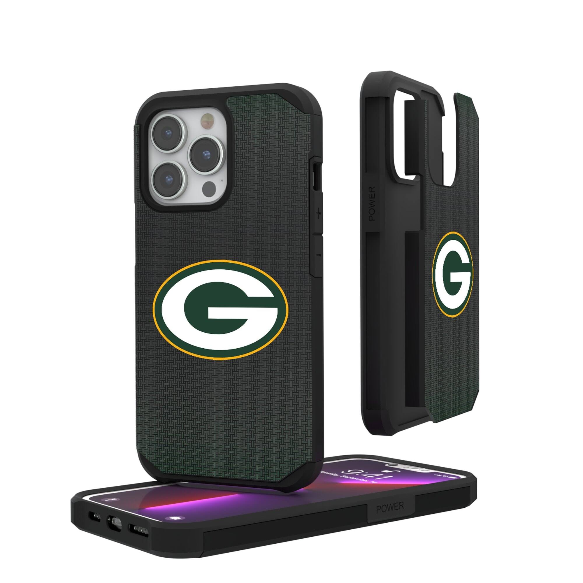 Keyscaper NFL Green Bay Packers Linen Logo iPhone Rugged Case 14 Pro ...