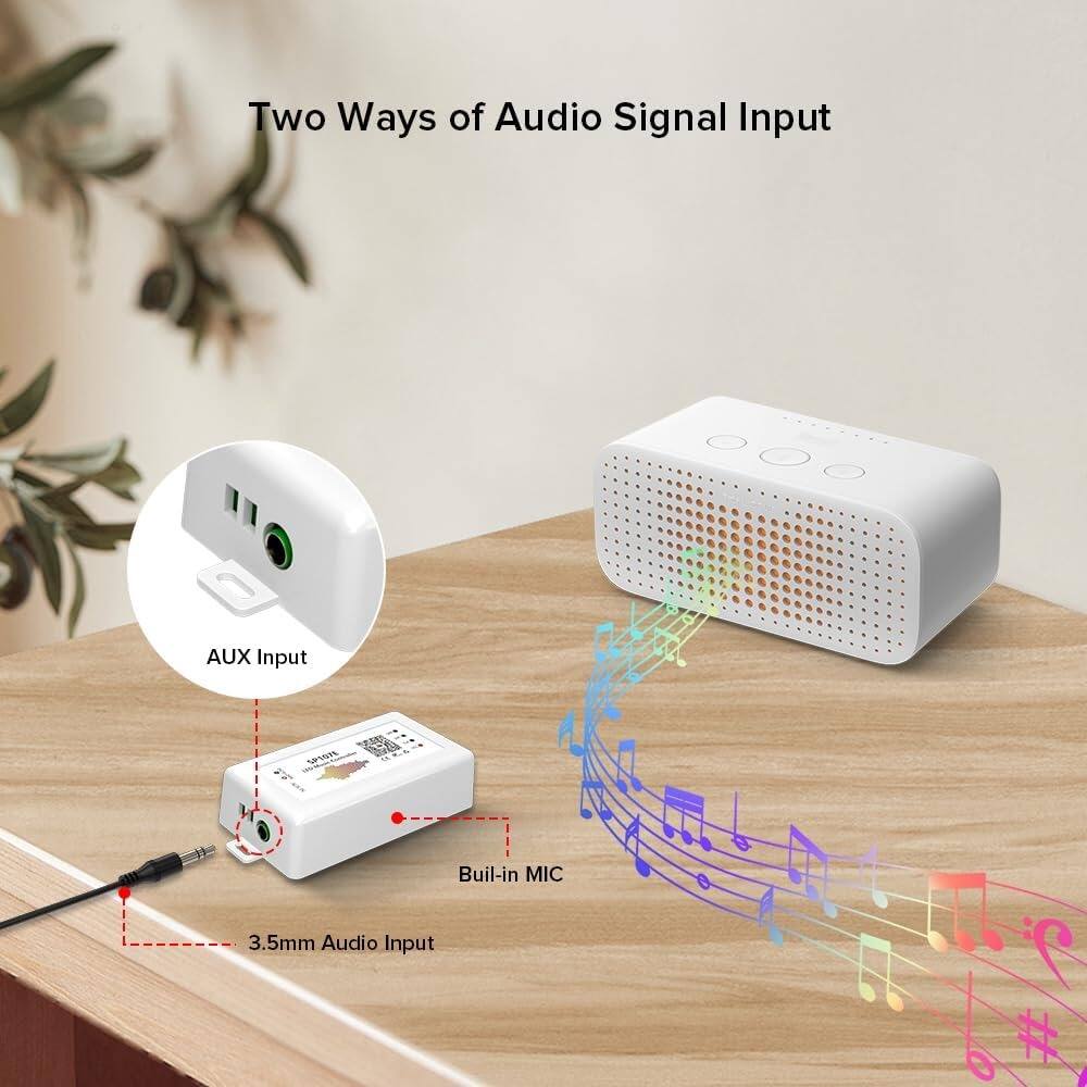ACJPR FCOB RGB Music Bluetooth Controller, WS2811/WS2812B, Mic/AUX ...