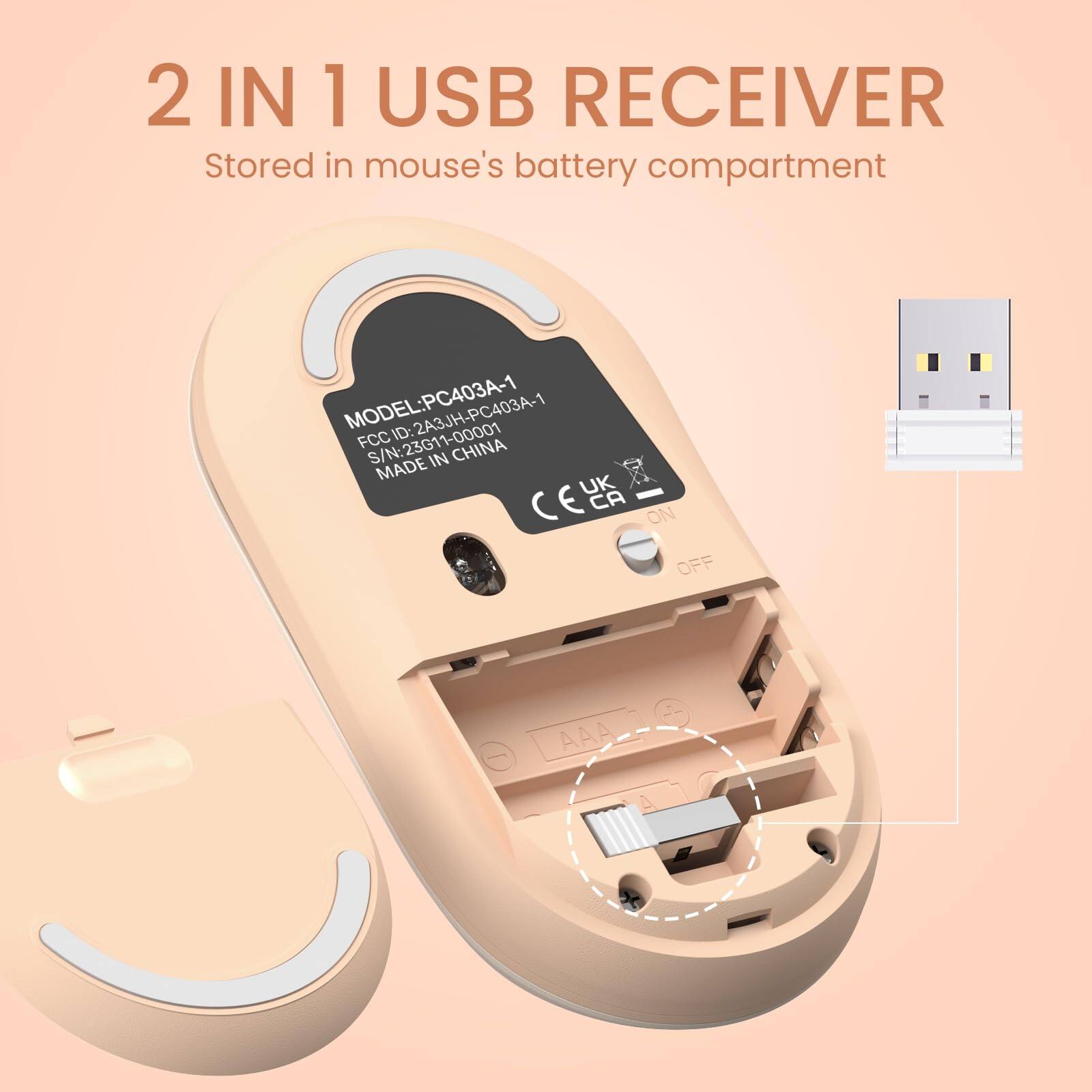 Pacoar Cade Wireless And Mouse Silent Combo Full sized Colorful ...