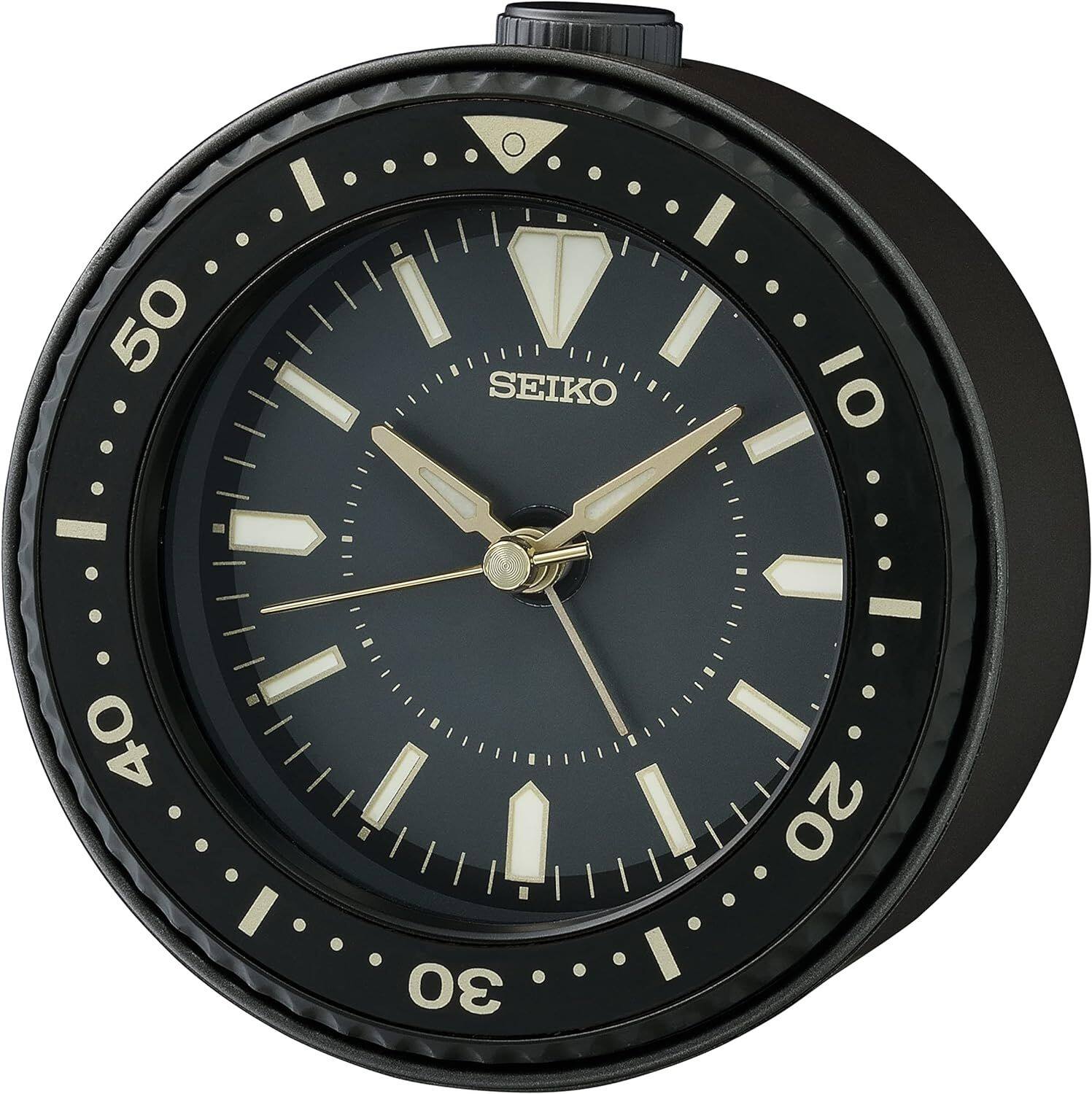 Seiko 3.75" Mai Beep Alarm Clock Black QHE184ALH - Best Buy